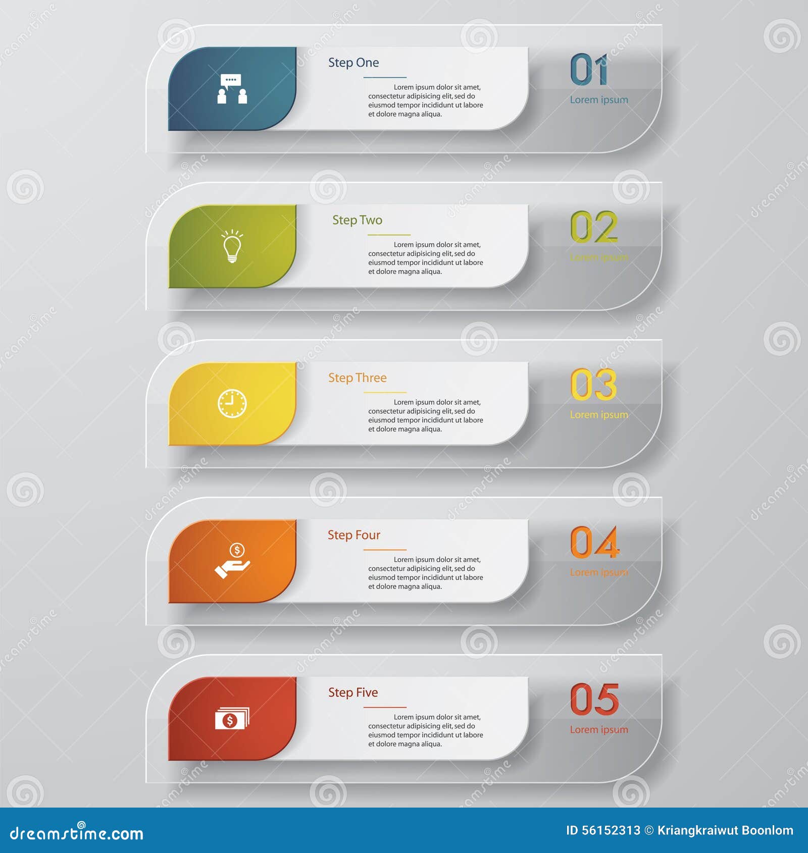 Design Clean Number Banners Template. Vector. Stock Vector ...