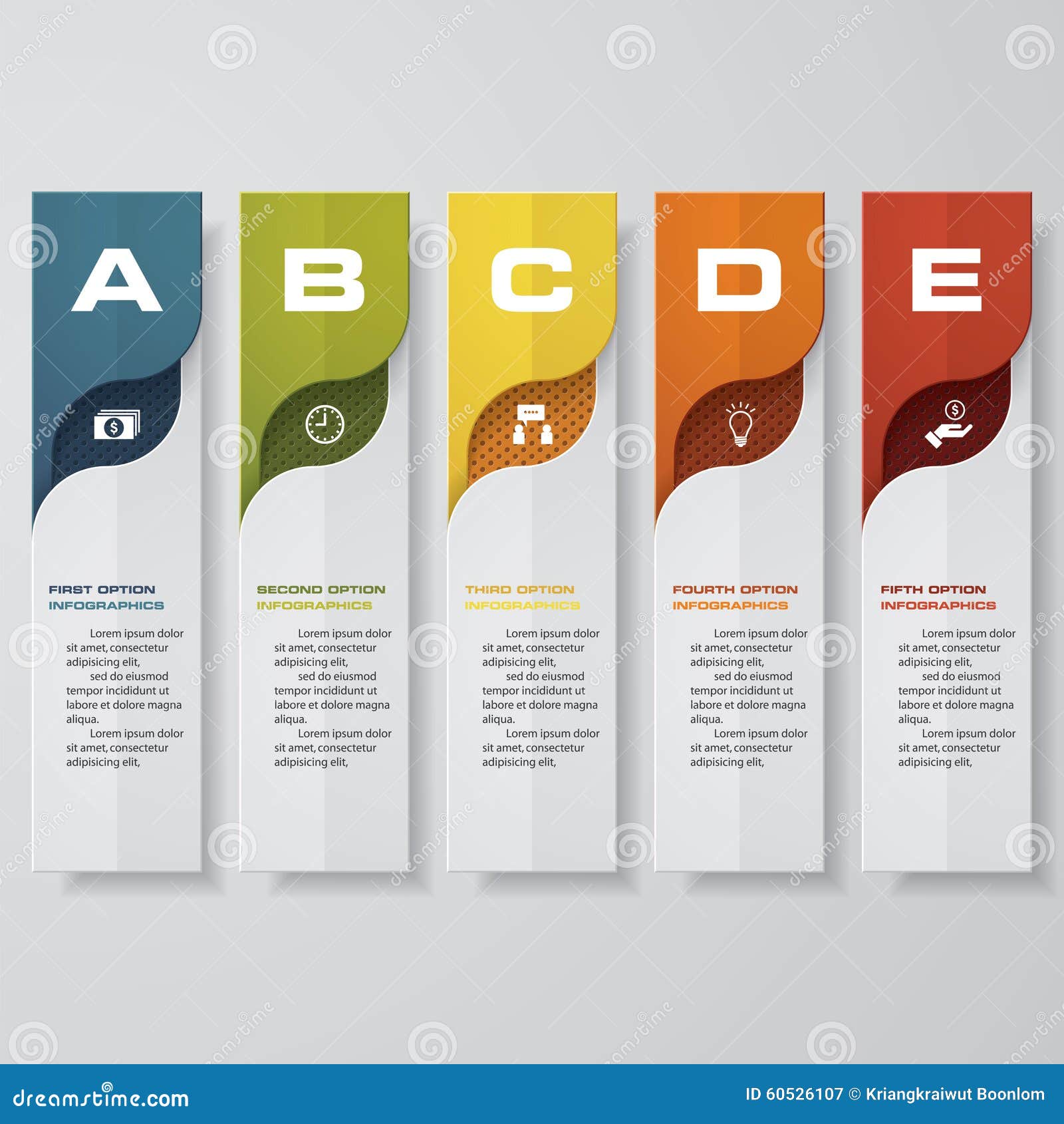 Design Clean Number Banners Template. Vector. Stock Vector ...