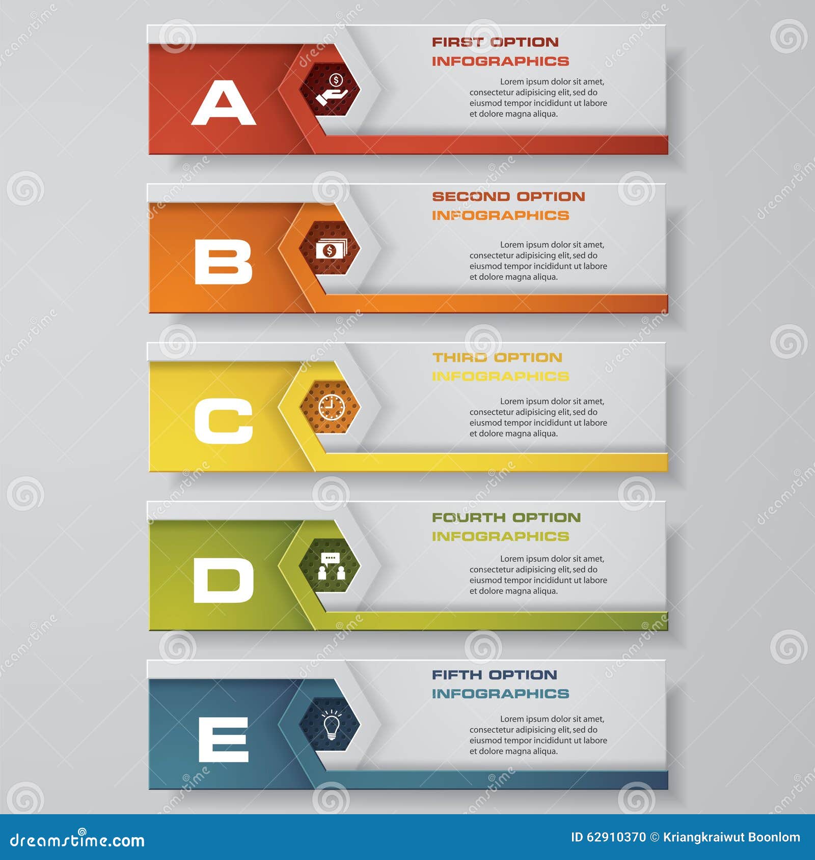 Design Clean Number Banners Template. Vector. Stock Vector ...