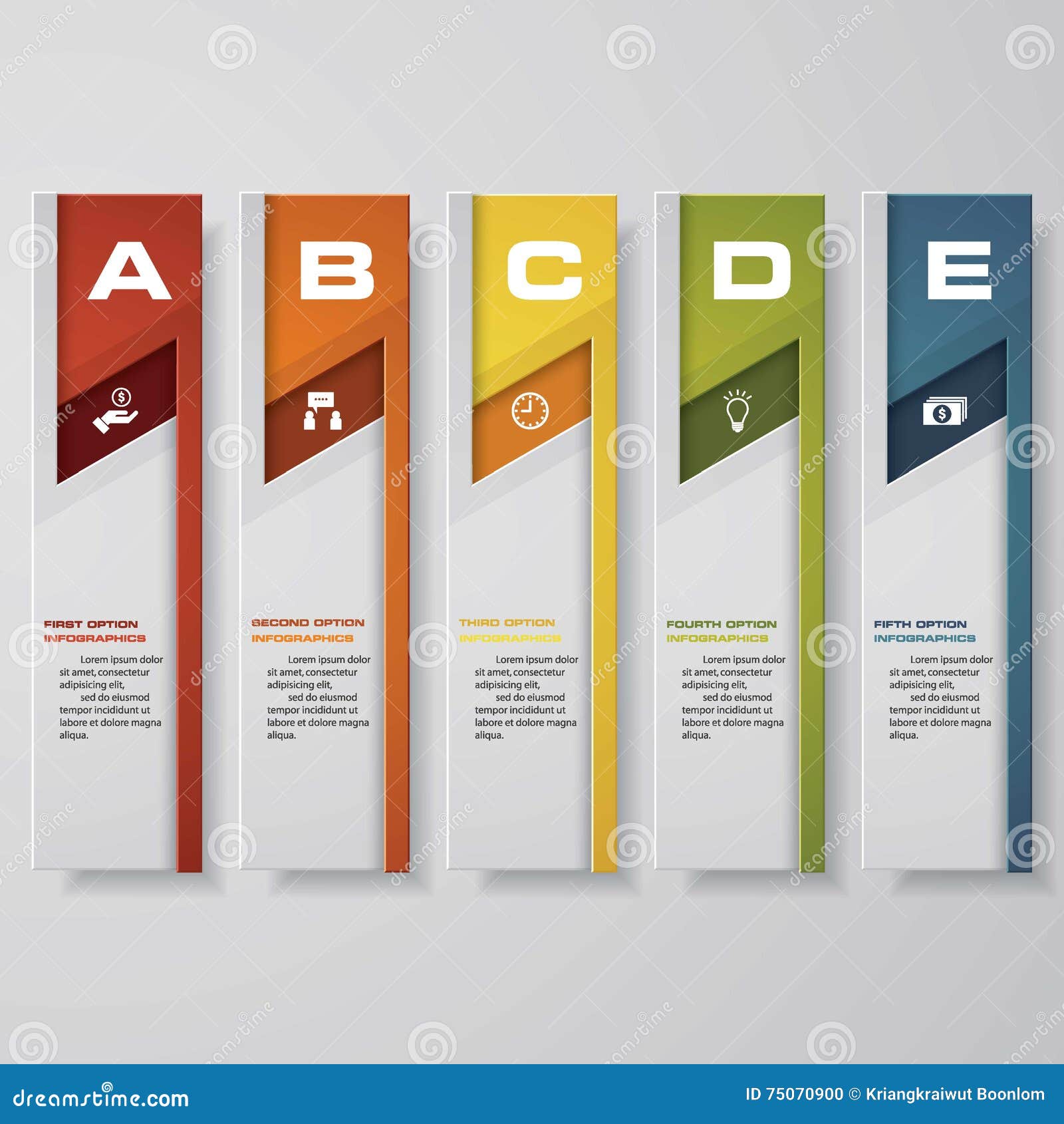 Design Clean Number Banners Template. Vector. Stock Vector ...