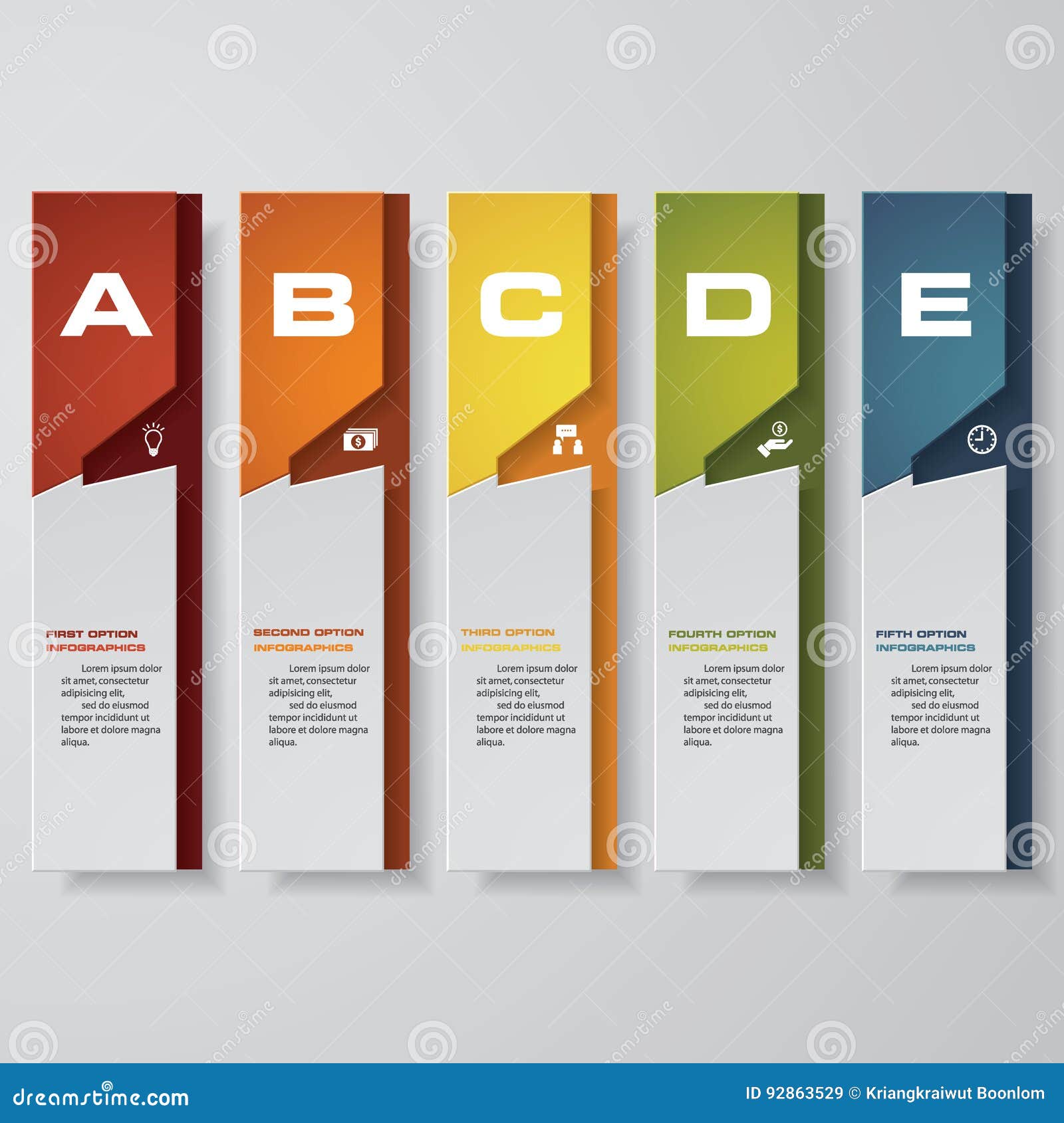Design Clean Number Banners Template. Vector. Stock Vector ...