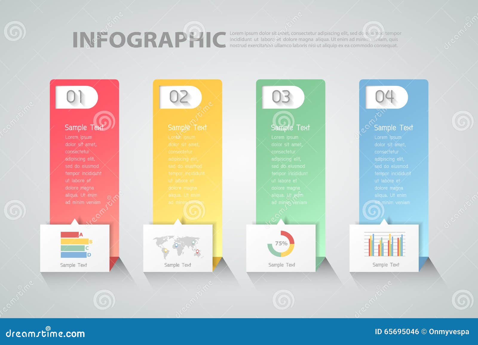 Design Clean Template Infographic. Can Be Used for Workflow, Layout ...