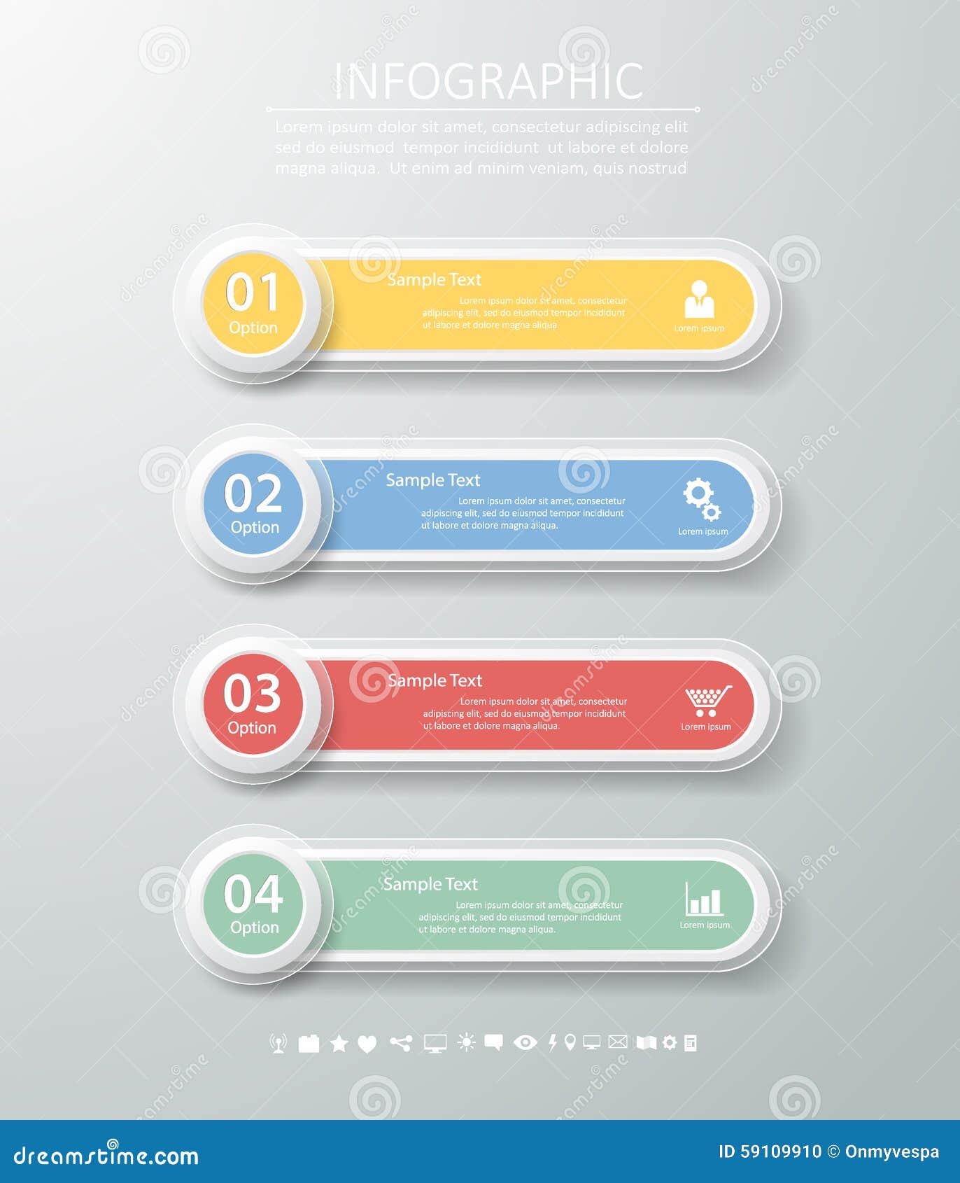 Design Clean Template/infographic. Stock Vector - Illustration of ...