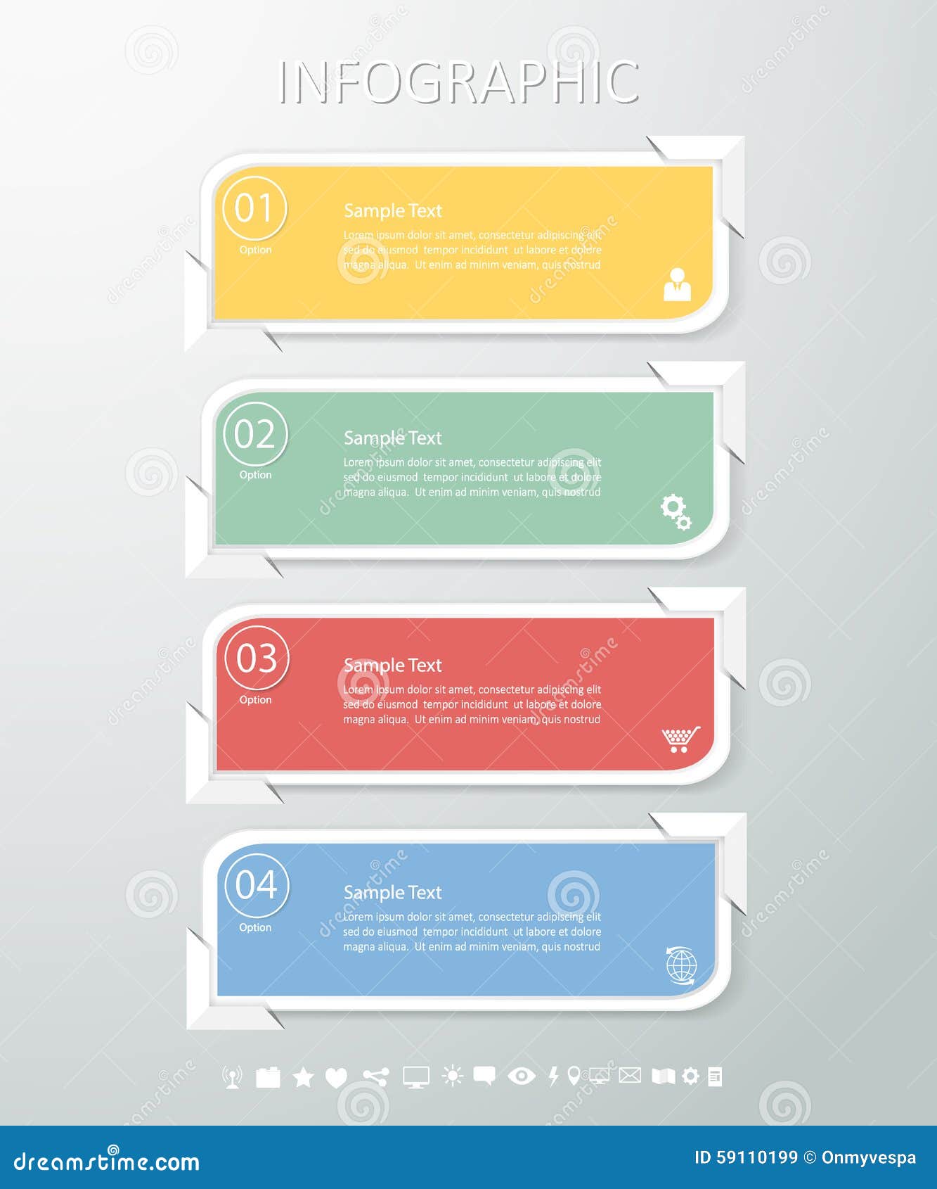 Design Clean Template/infographic. Stock Vector - Illustration of ...