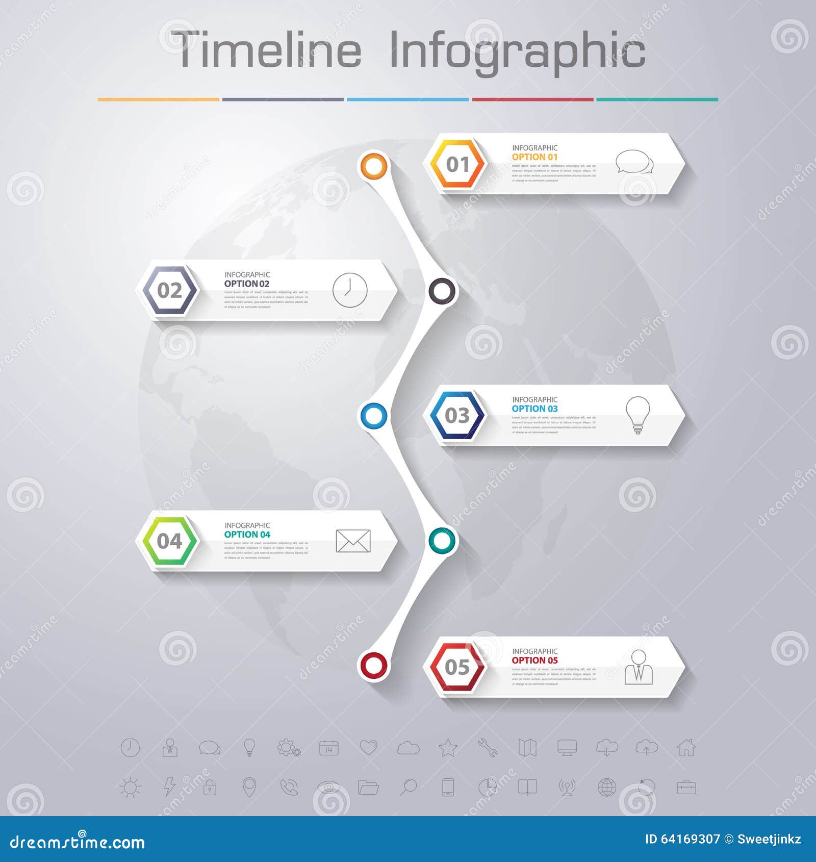 Design Clean Timeline Banners Template.Vector/EPS 10. Stock Vector ...