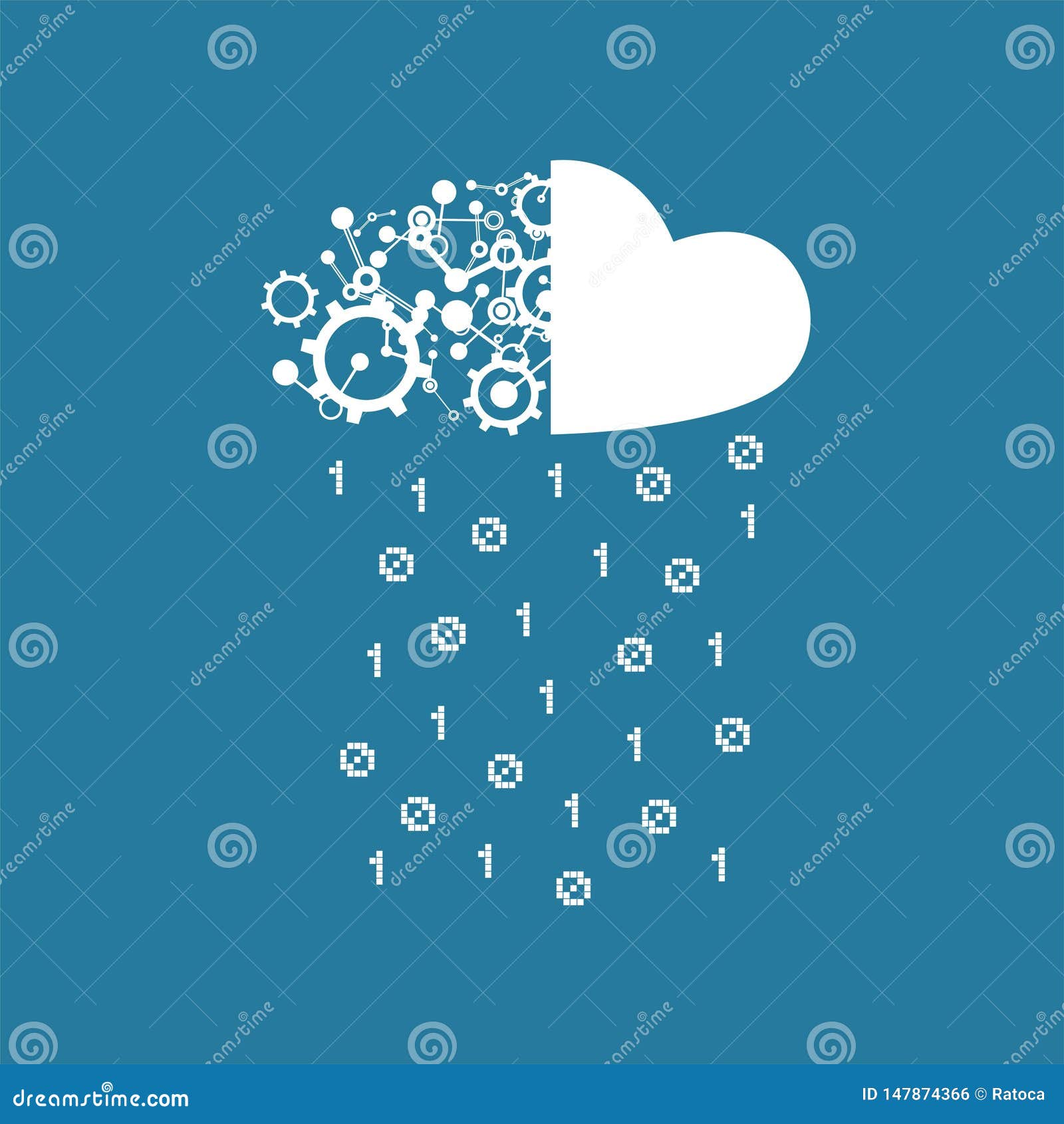 Design of Cloud Data Illustration Stock Vector - Illustration of ...