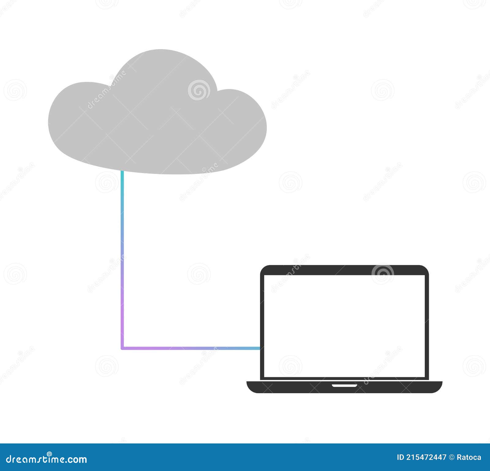 Design of Cloud Data Illustration Stock Vector - Illustration of upload ...