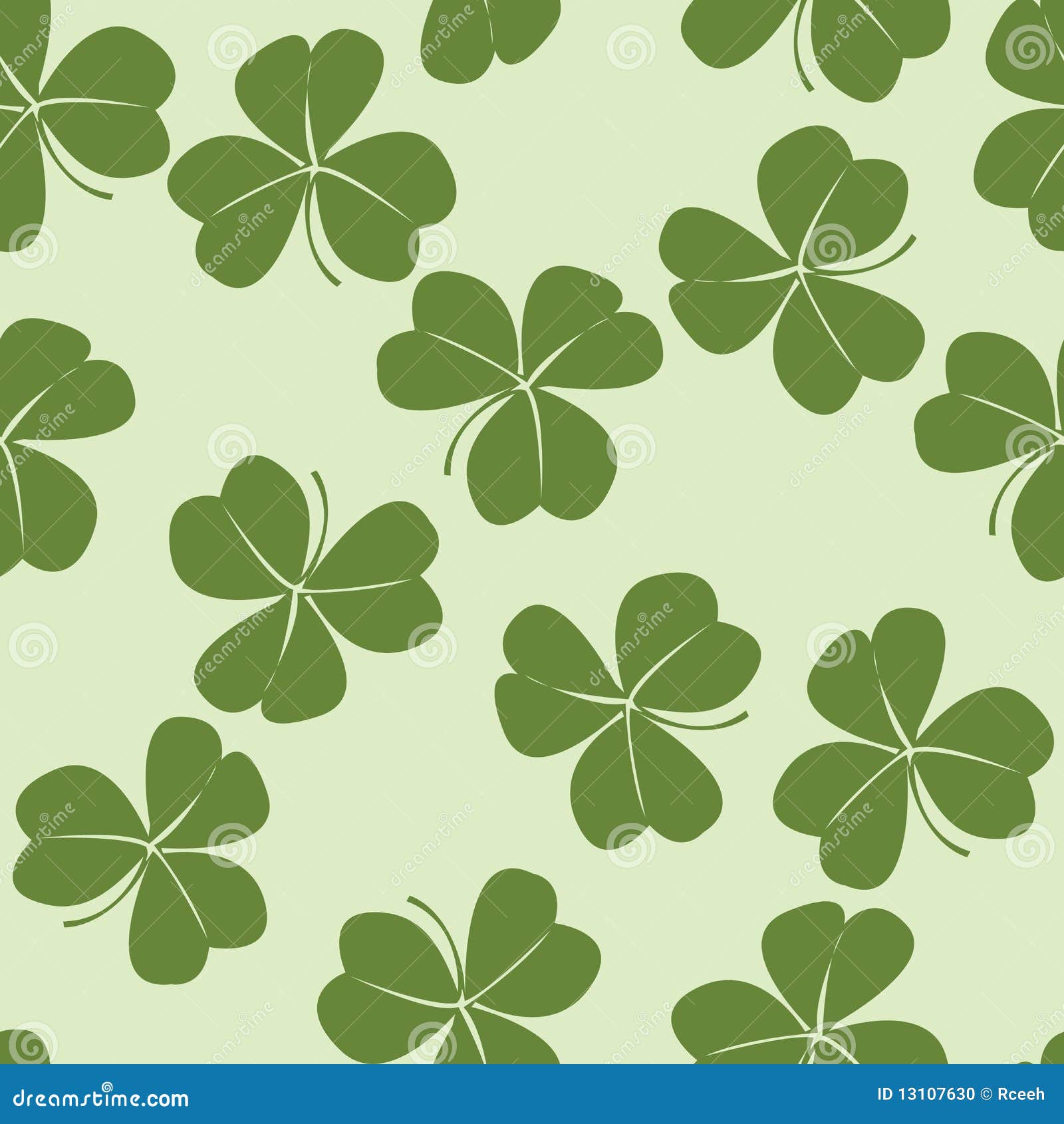 Design with clovers stock vector. Illustration of clover - 13107630