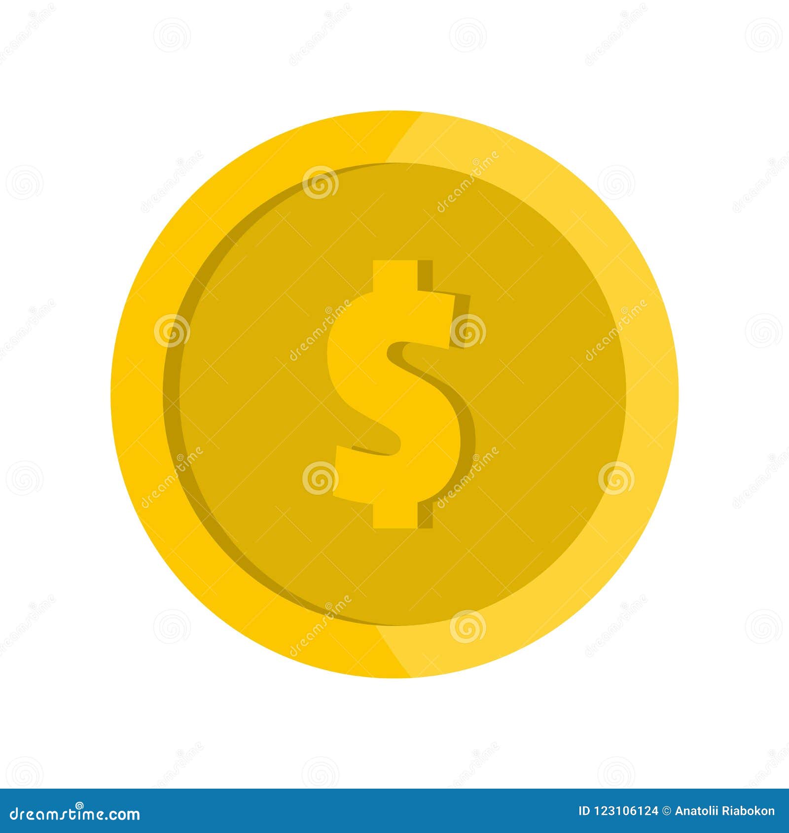Design Coin Icon, Flat Style Stock Illustration - Illustration of ... Design Coin Icon, Flat Style Stock Illustration - Illustration of ...