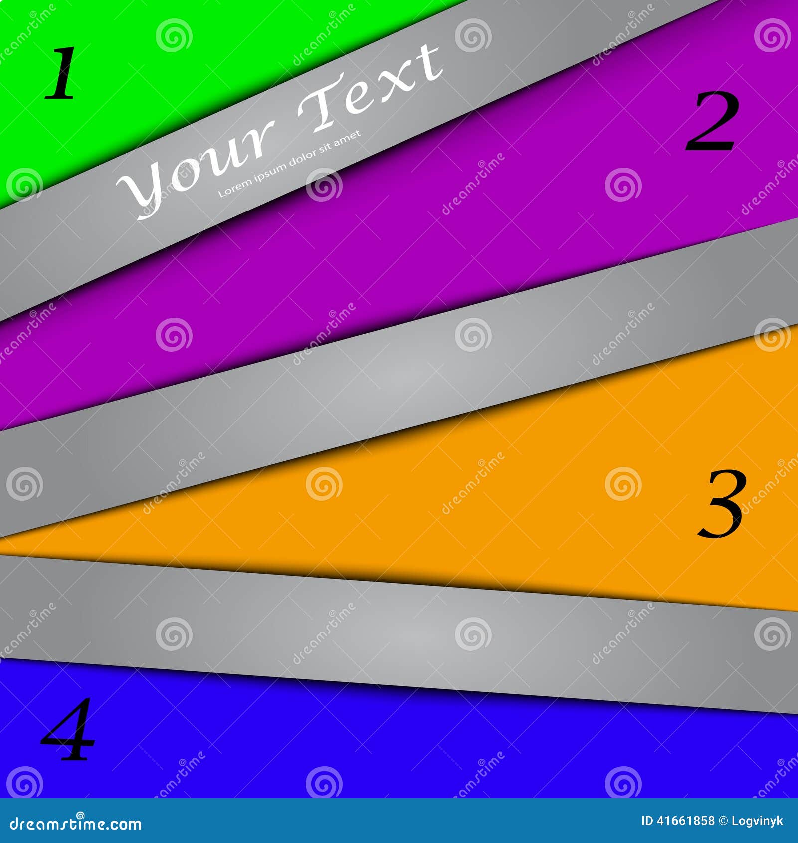 Design with Color Banners,presentation Template Stock Illustration ...