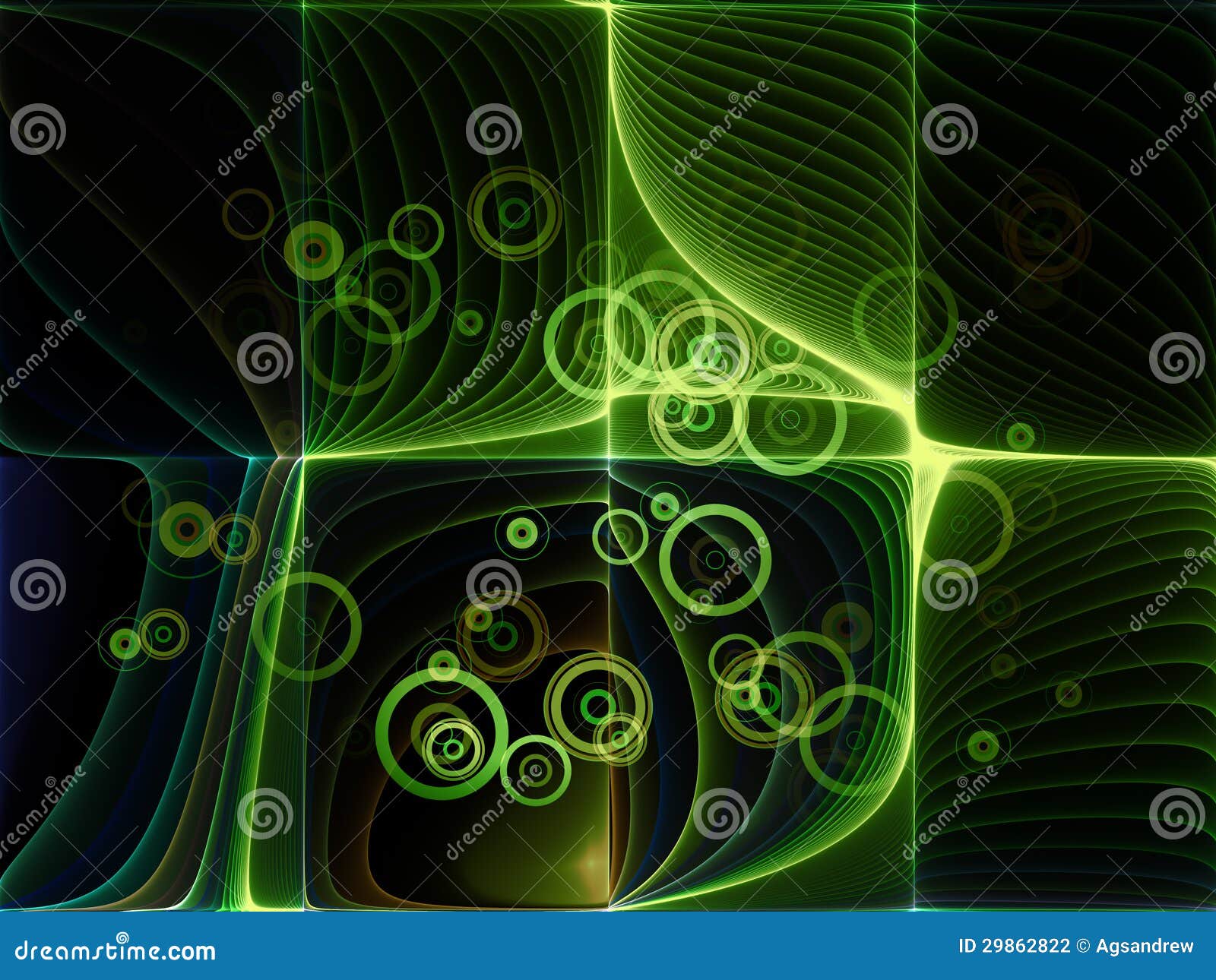 Realms of Fractal Grid stock illustration. Illustration of black - 29862822