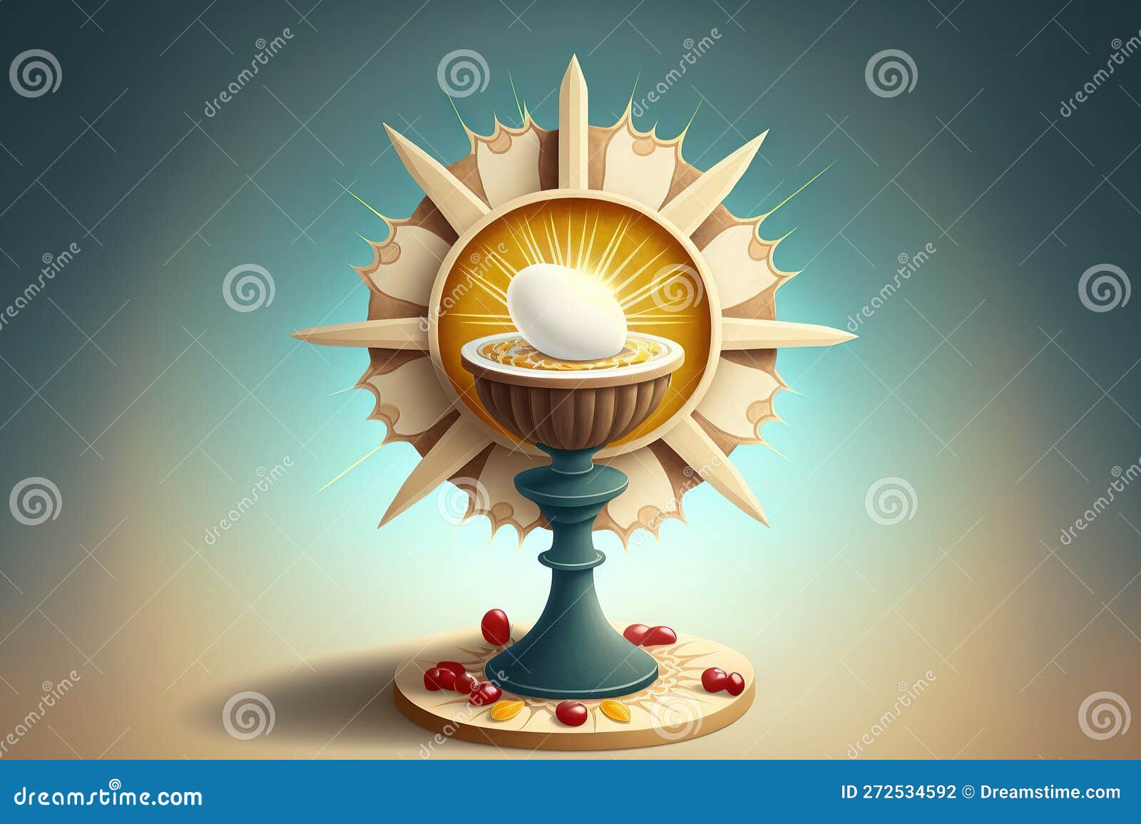 Design or Composition of the Eucharist Stock Illustration ...