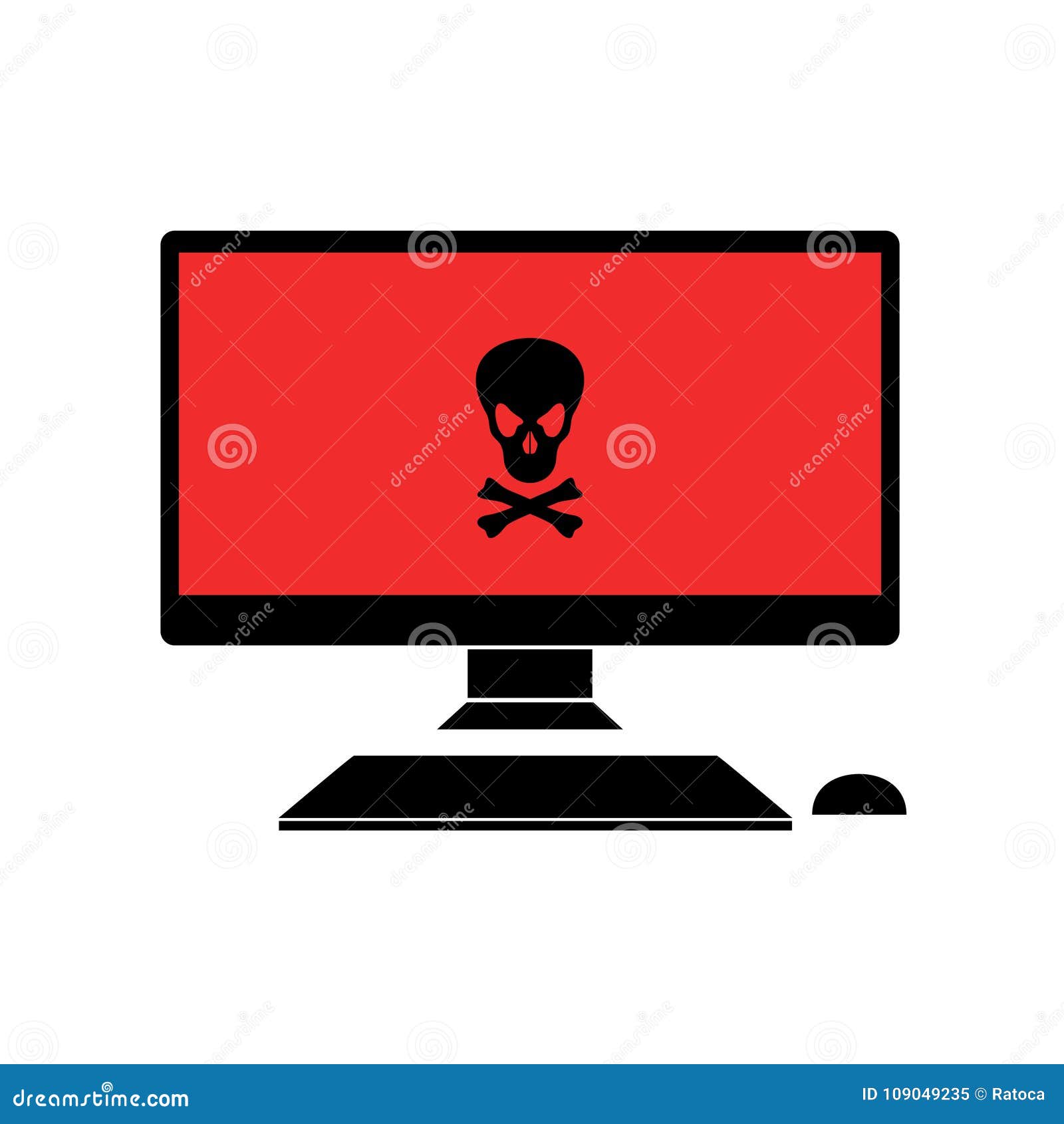 Computer Virus Illustration Stock Vector - Illustration of virus ...