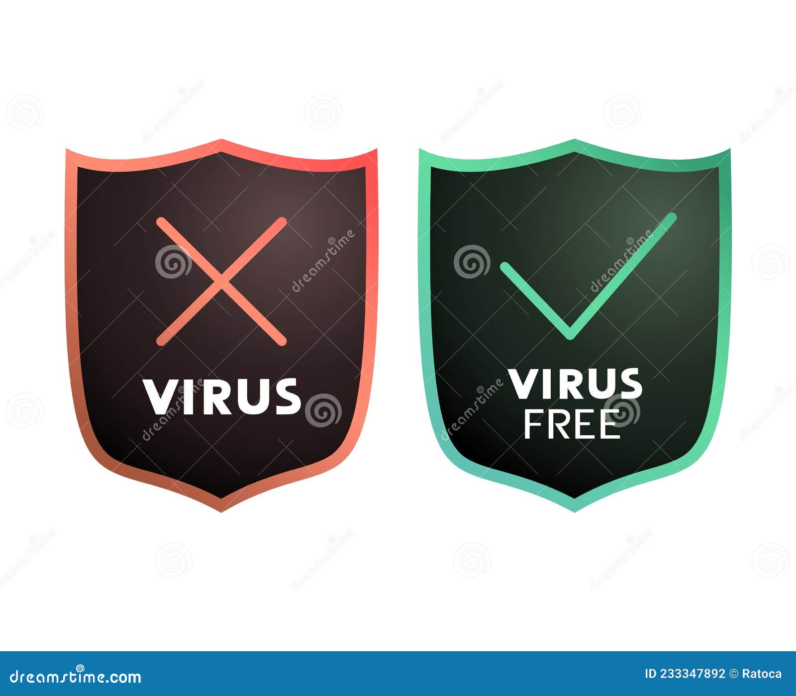 Design of Computer Virus Message Stock Vector - Illustration of spam ...