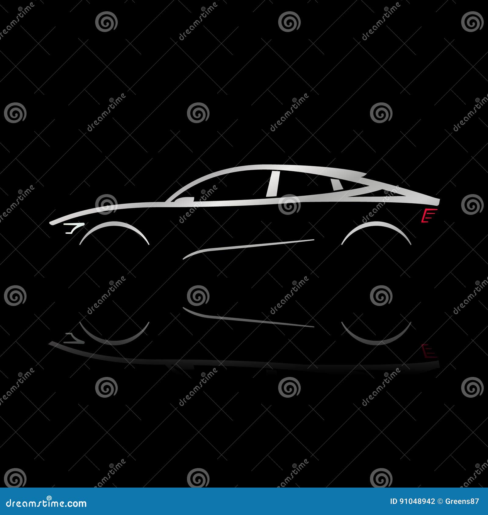Design concept car. stock vector. Illustration of business - 91048942