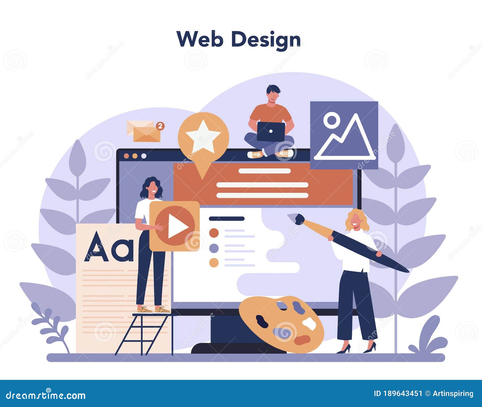 Design Concept. Graphic, Web, Printing Design Stock Vector ...