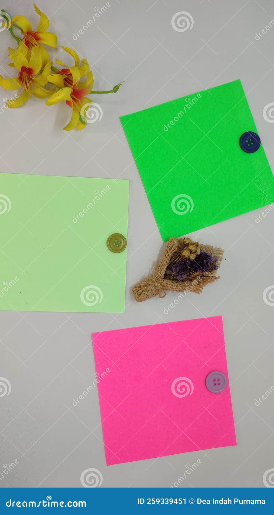 Design Concept for Green Notes from Origami Paper on a White Background ...