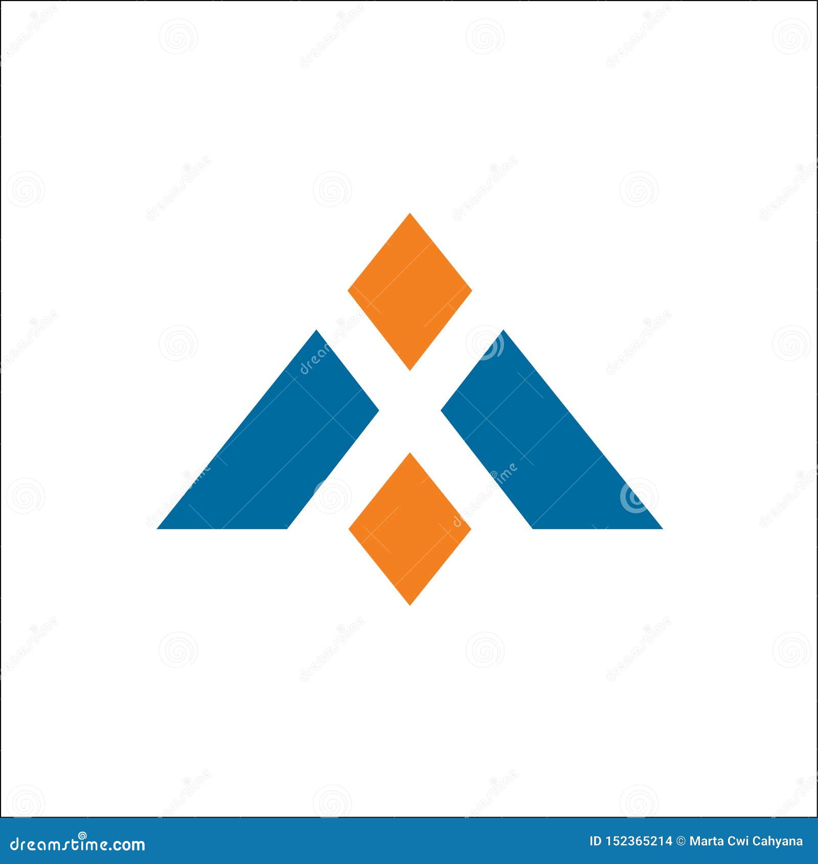 Letter a Triangle, Vector Illustration Isolated Stock Vector ...