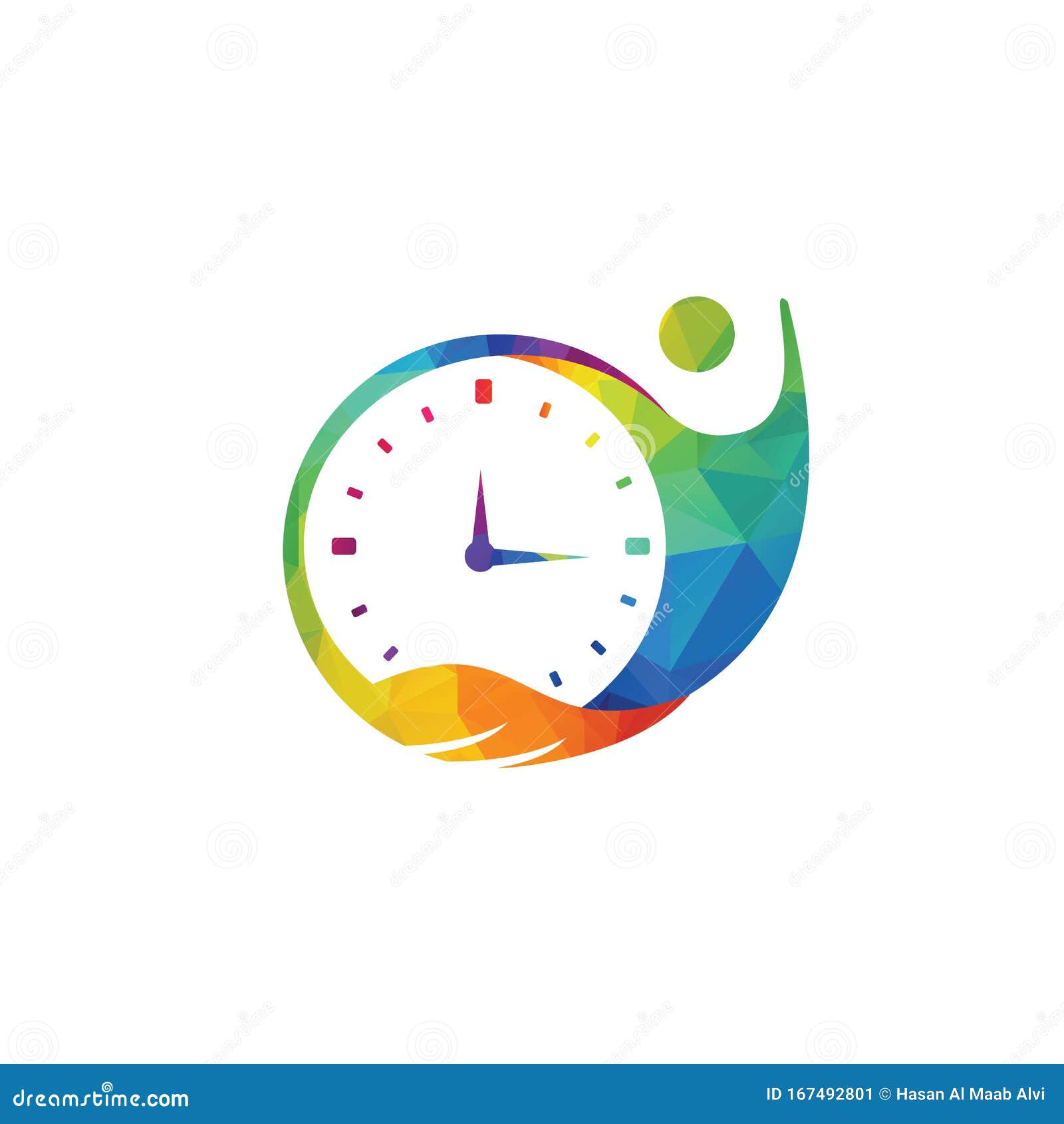 Time Care Logo Template Design Vector. Stock Vector - Illustration of ...