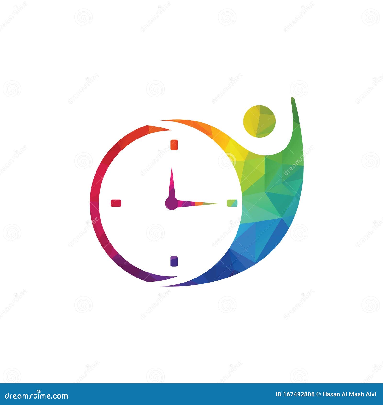 Time Care Logo Template Design Vector. Stock Vector - Illustration of ...