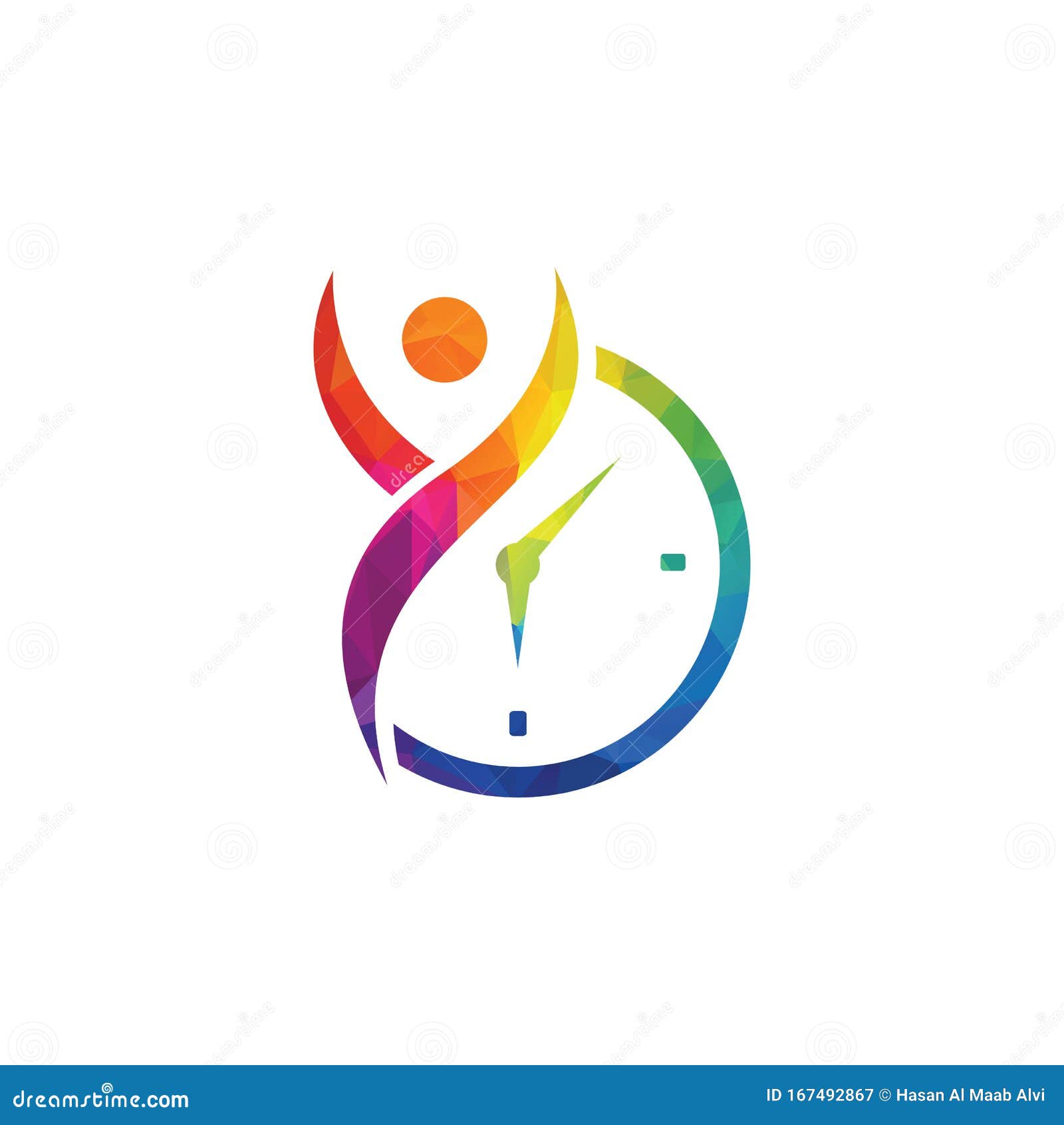 Time Care Logo Template Design Vector. Stock Vector - Illustration of ...