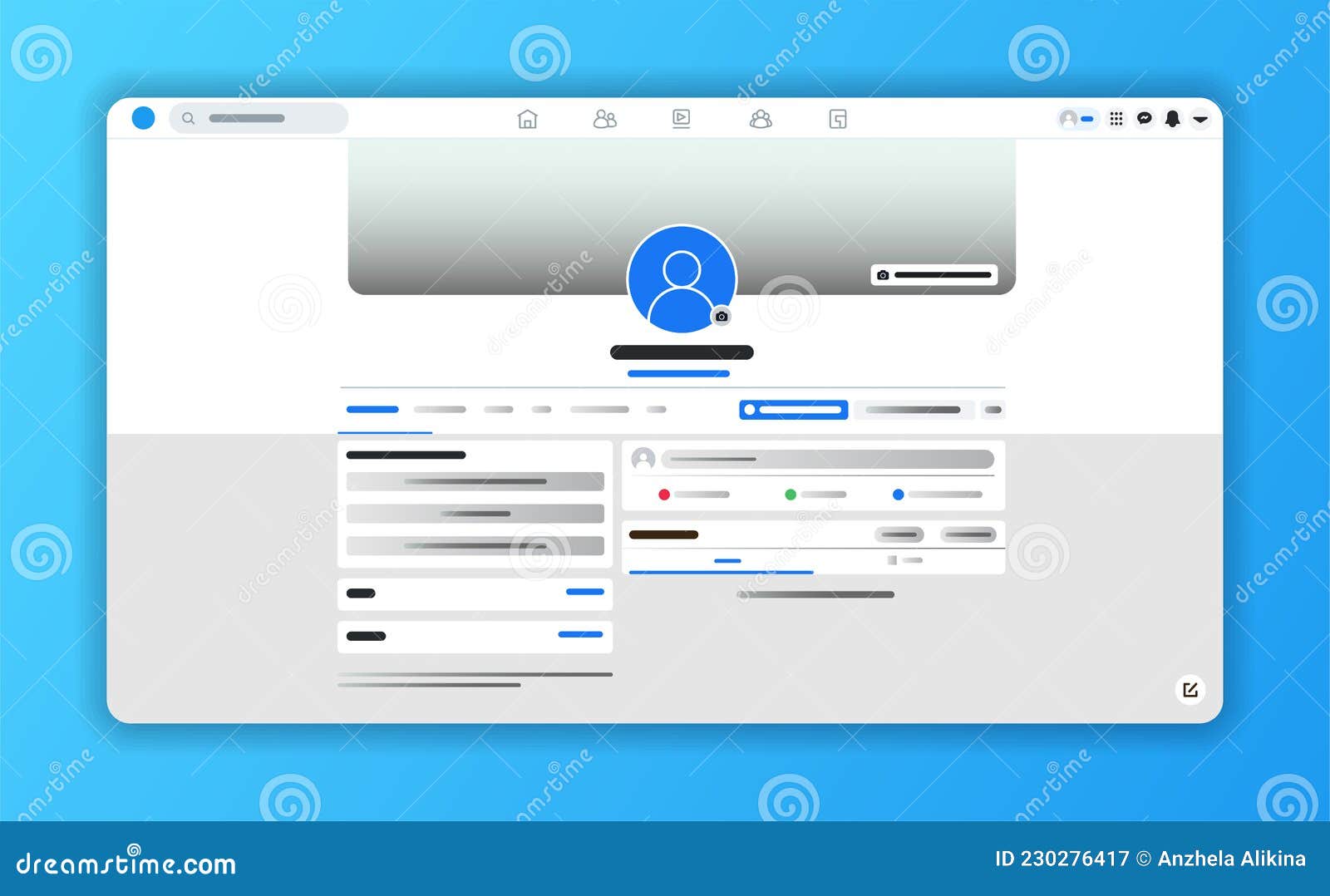 Design Concept for Website Layout and User Interface Development. Mock ...