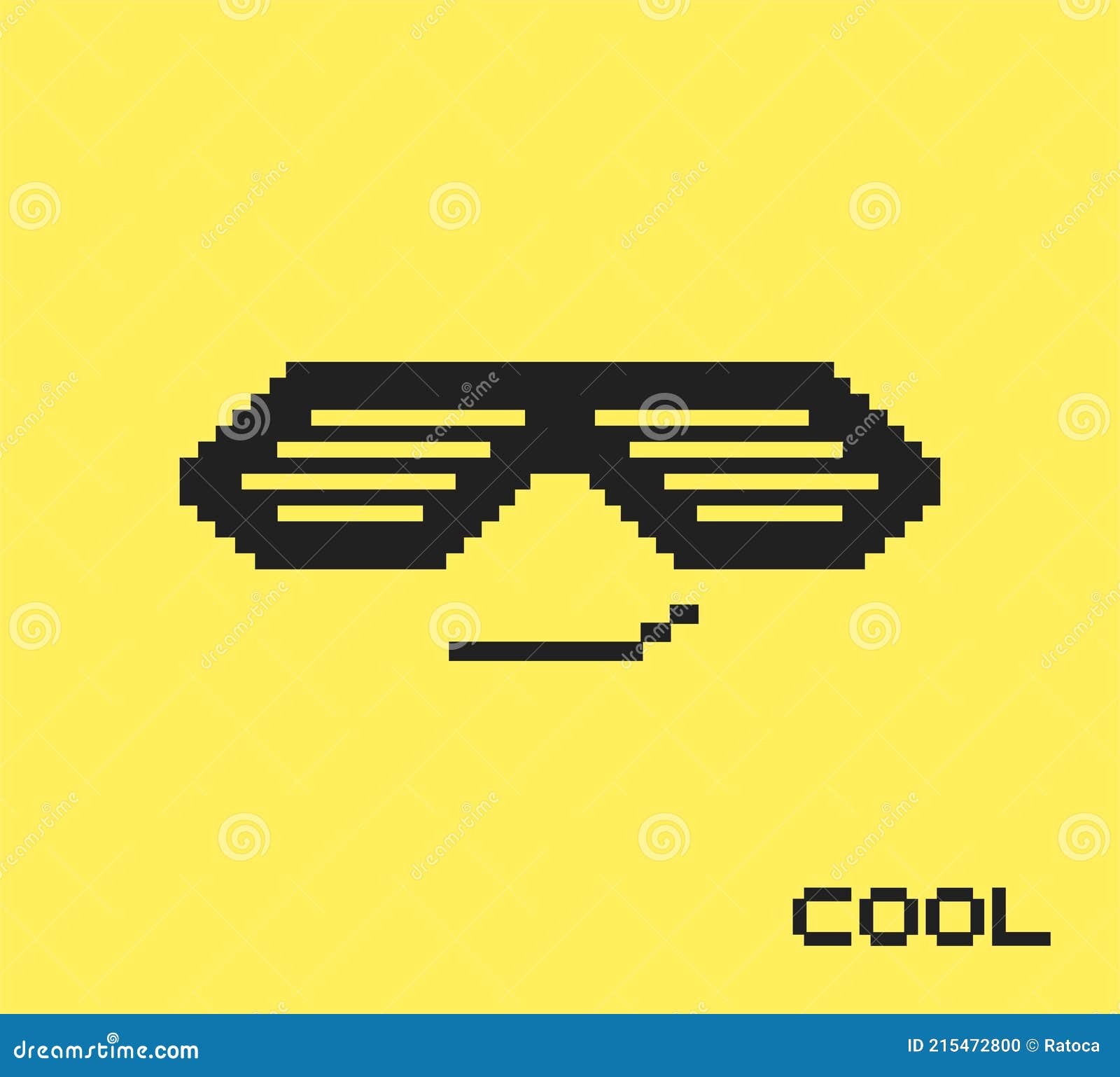 Design of Cool Pixel Sunglasses Stock Vector - Illustration of life ...