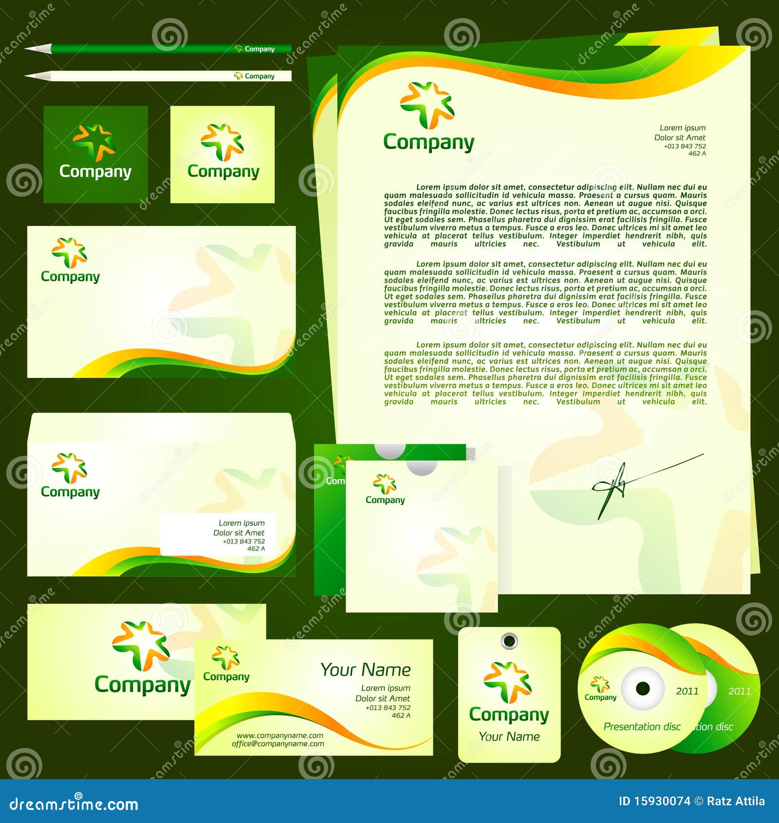 Design corporate template stock vector. Illustration of green - 15930074