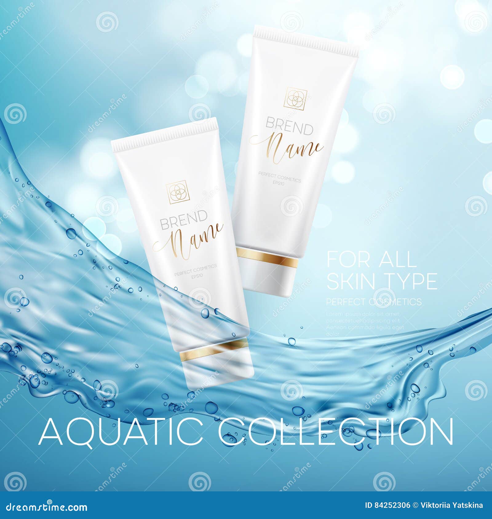 Design Cosmetics Product Advertising. Vector Illustration Stock Vector ...