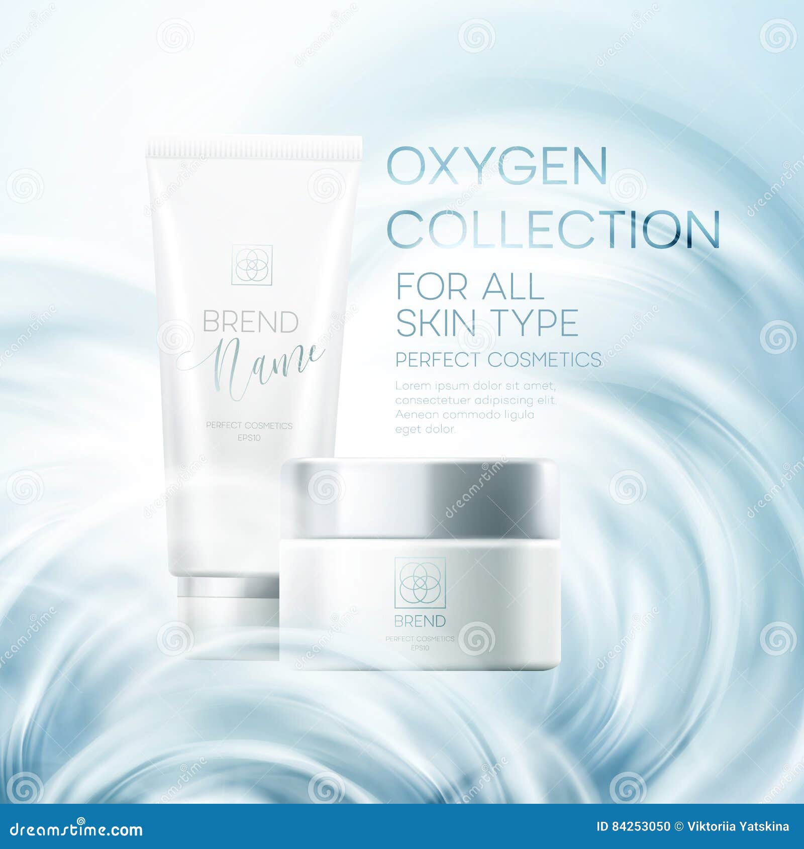 Design Cosmetics Product Advertising. Vector Illustration Stock Vector ...