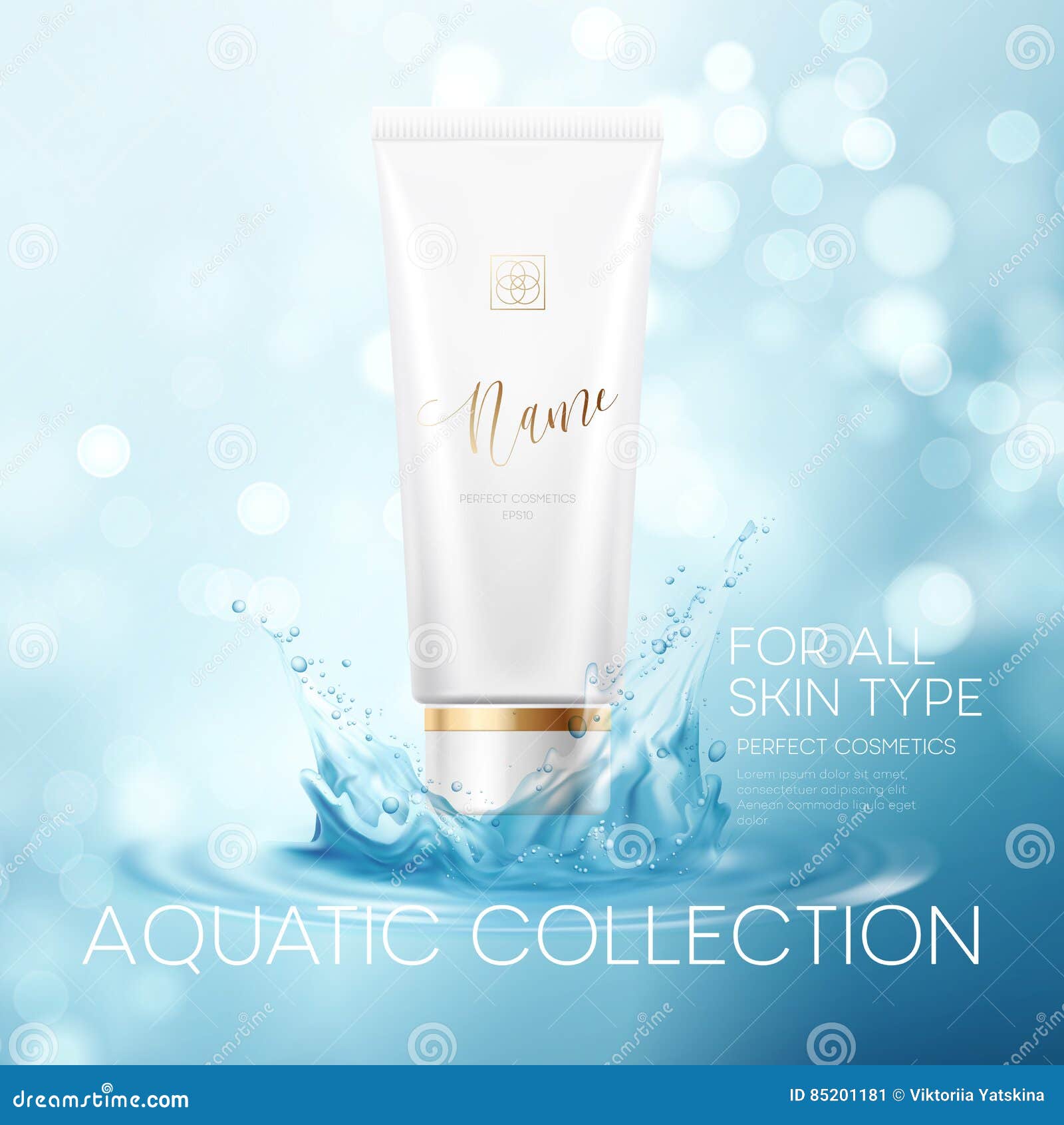 Design Cosmetics Product Advertising. Vector Illustration Stock Vector ...