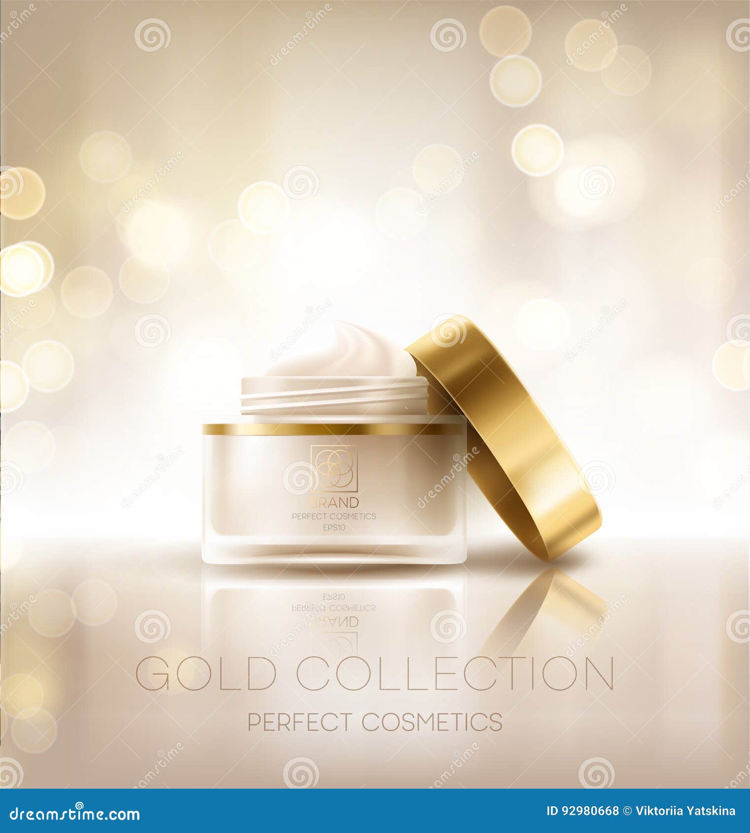 Design Cosmetics Product Advertising. Vector Illustration Stock Vector ...