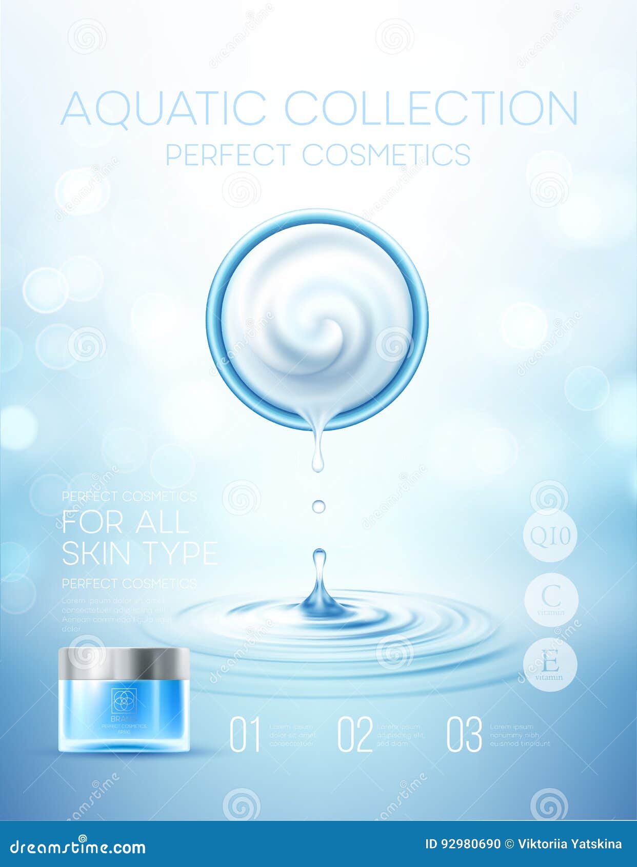 Design Cosmetics Product Advertising. Vector Illustration Stock Vector ...