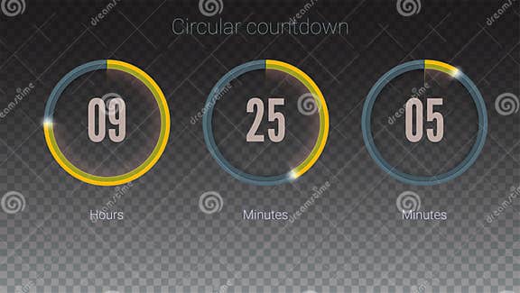 Design of Countdown Timer for Coming Soon or Under Construction Action. Part of the User ...