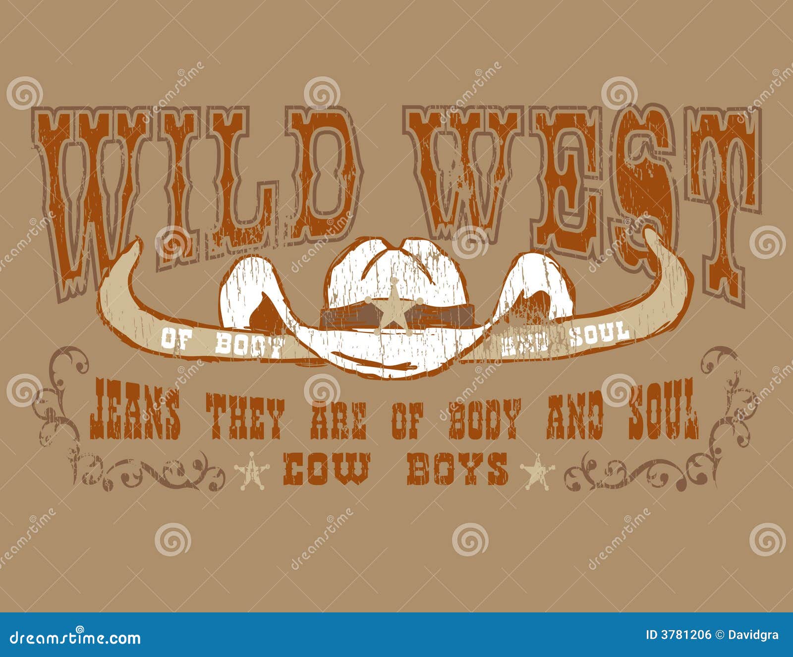 Design cowboy stock vector. Illustration of cowboy, urban - 3781206