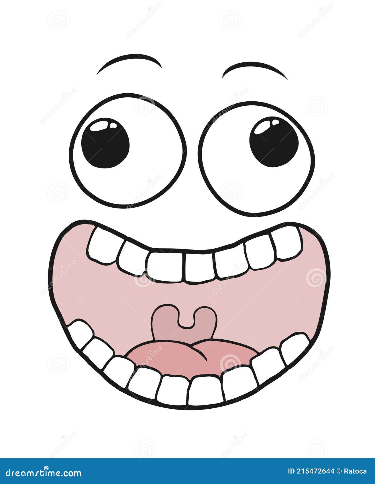 Design of Crazy Face Illustration Stock Vector - Illustration of ...