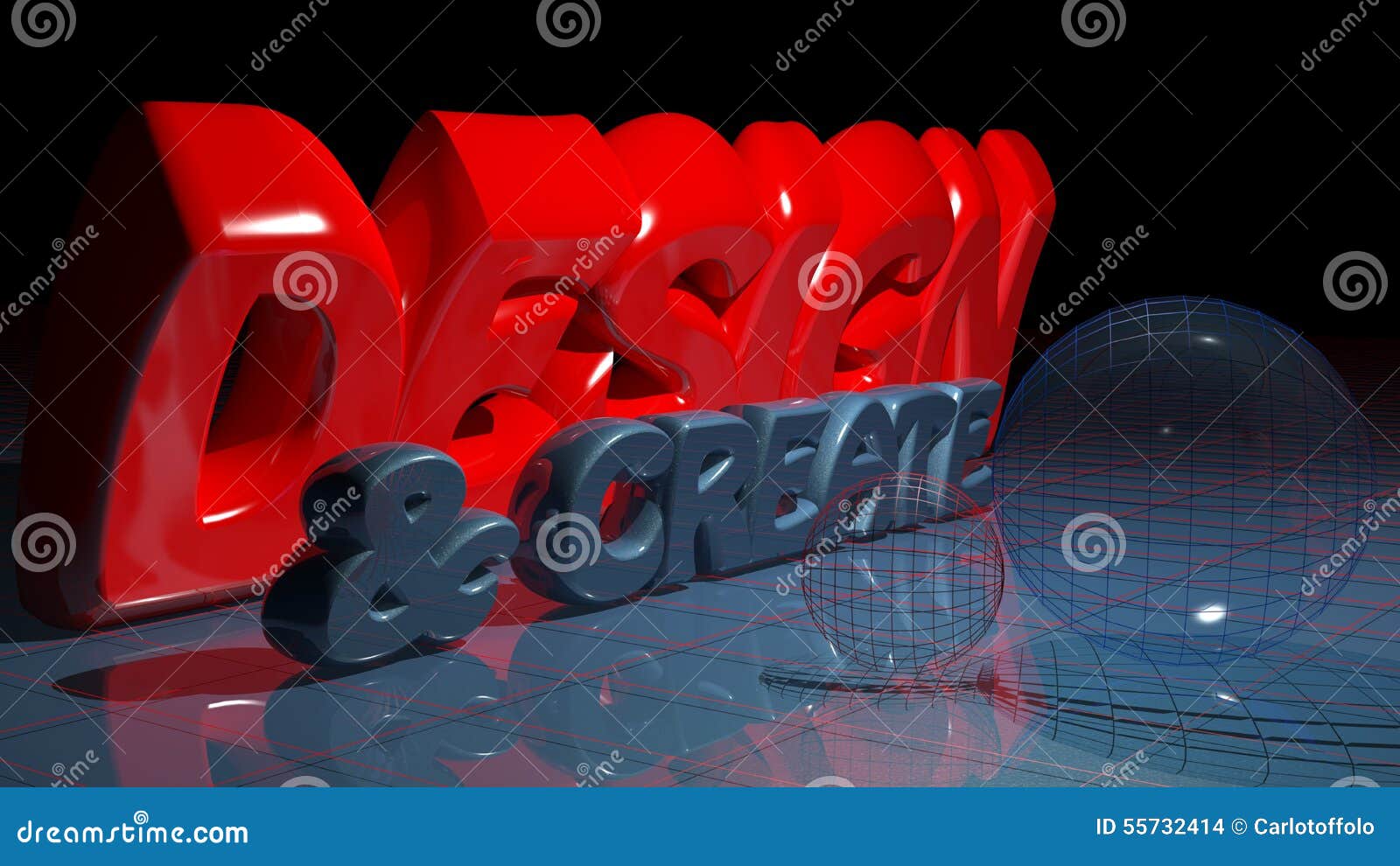 Design & Create stock illustration. Illustration of designing - 55732414