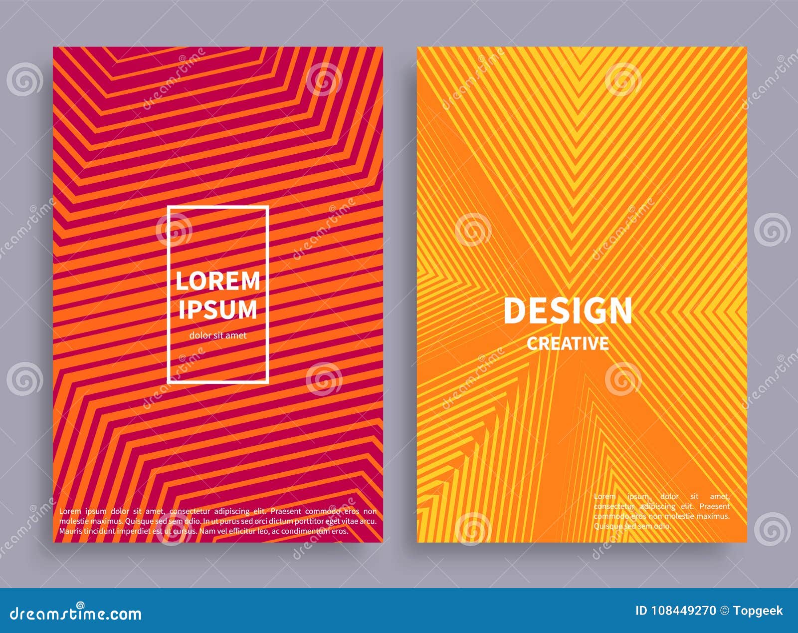 Design Creative Banners Set Vector Illustration Stock Vector ...