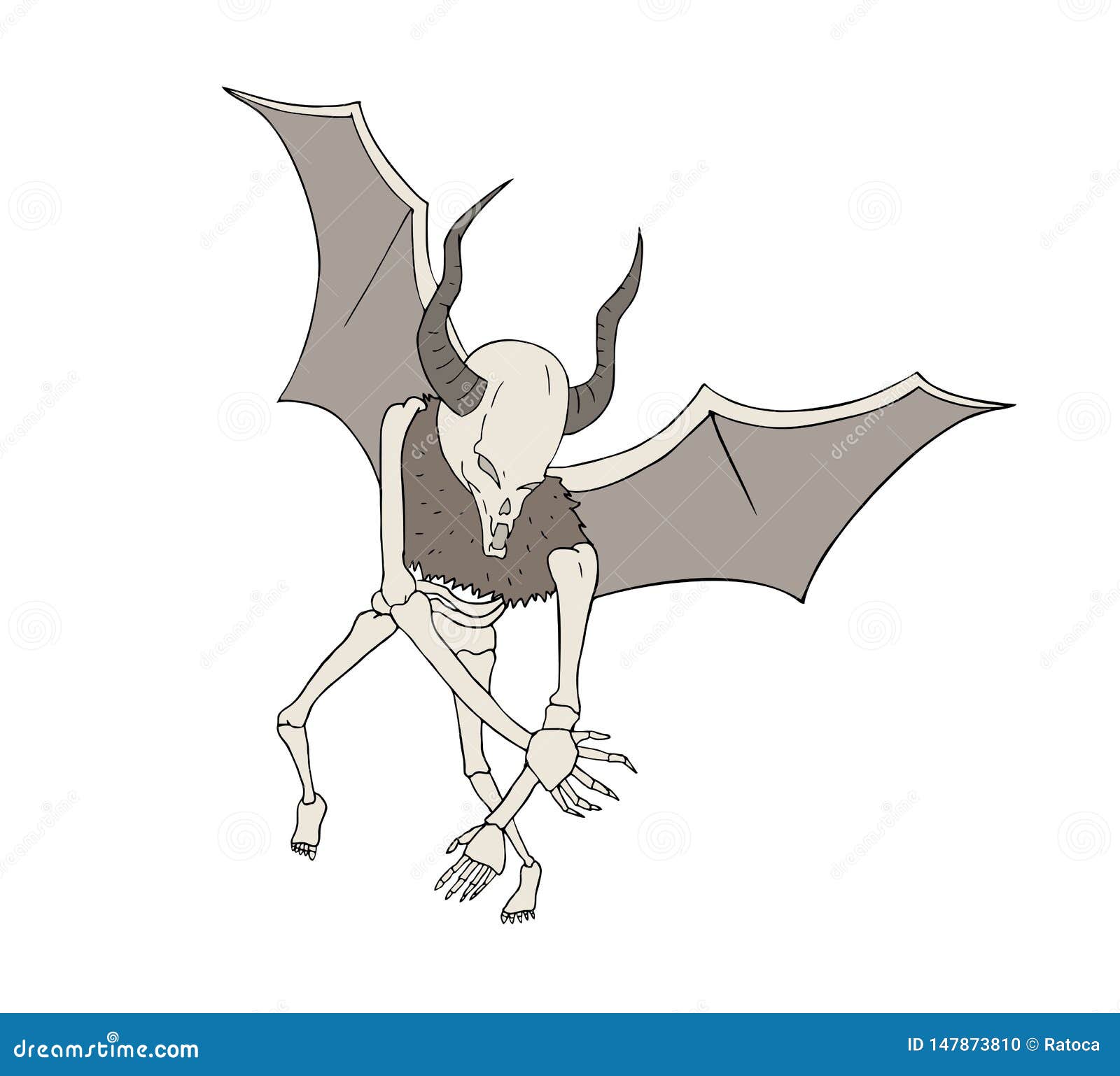 Design of creative demon stock vector. Illustration of demon - 147873810