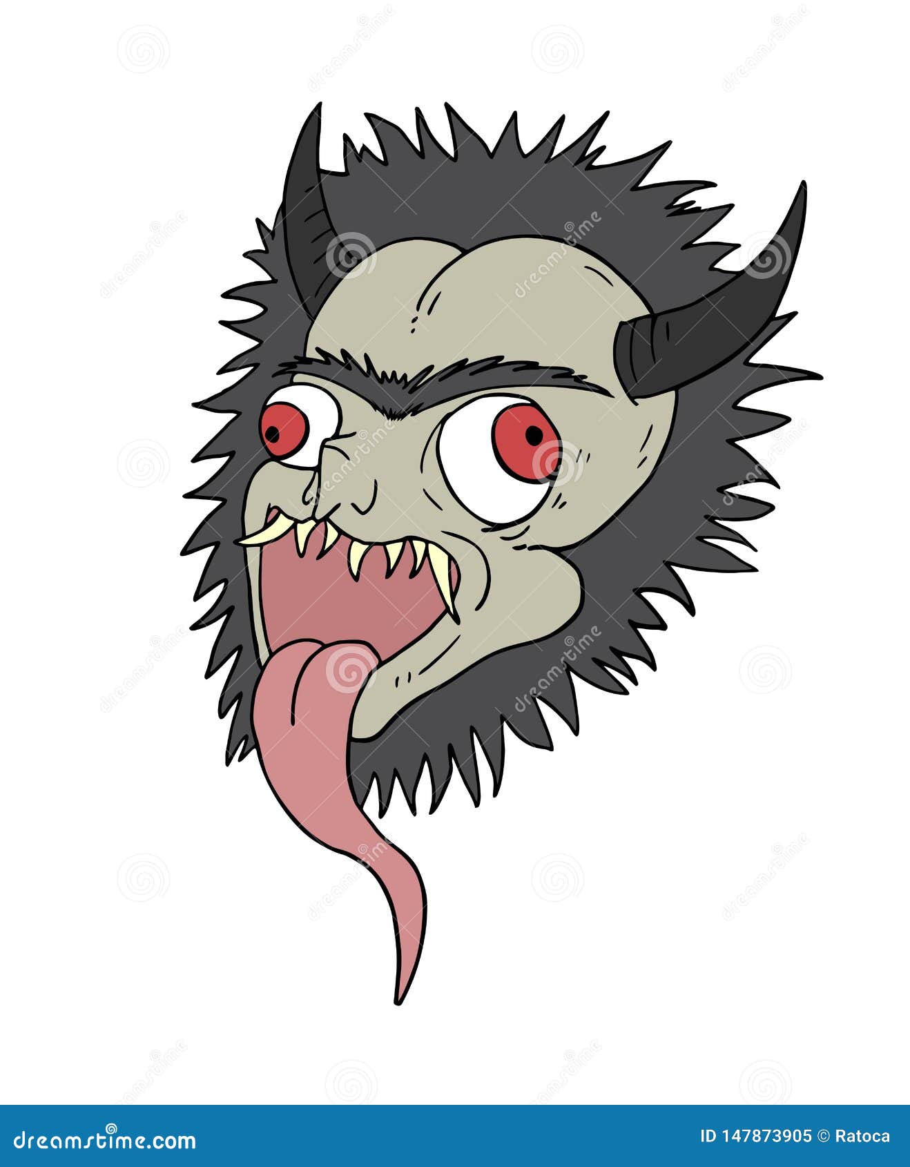 Design of creative demon stock vector. Illustration of hazard - 147873905