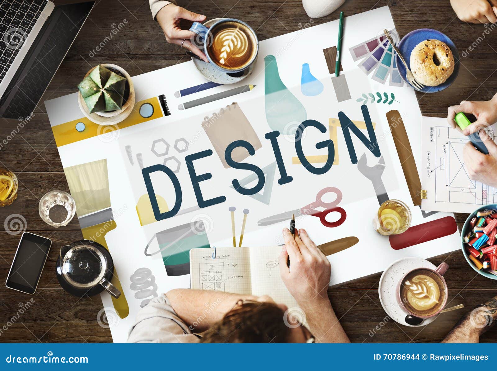 Design Creative Draft Drawing Model Objective Concept Stock Photo ...