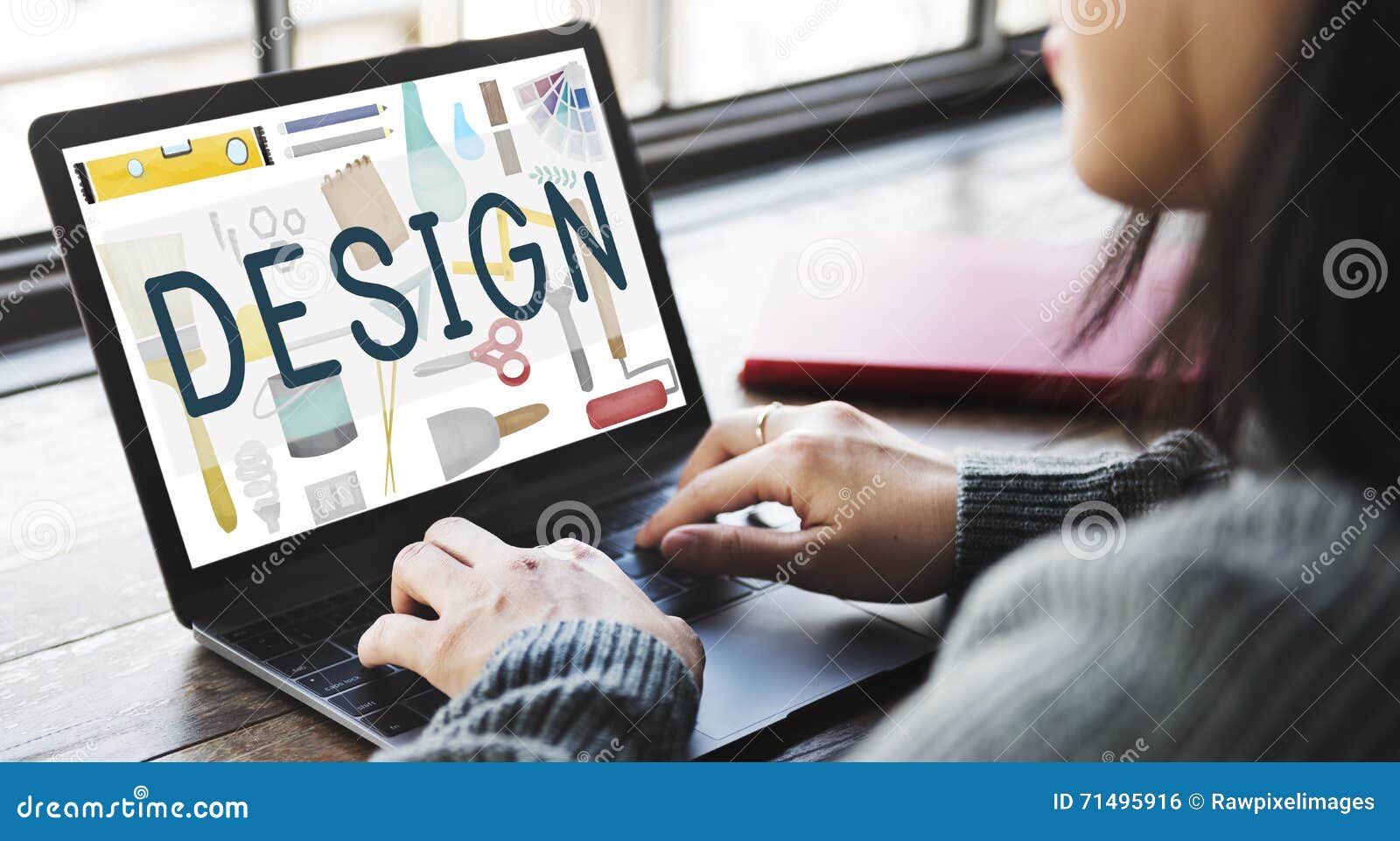 Design Creative Draft Drawing Model Objective Concept Stock Photo ...