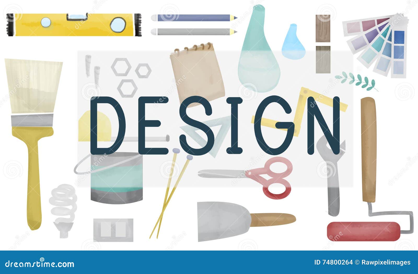 Design Creative Draft Drawing Model Objective Concept Stock ...