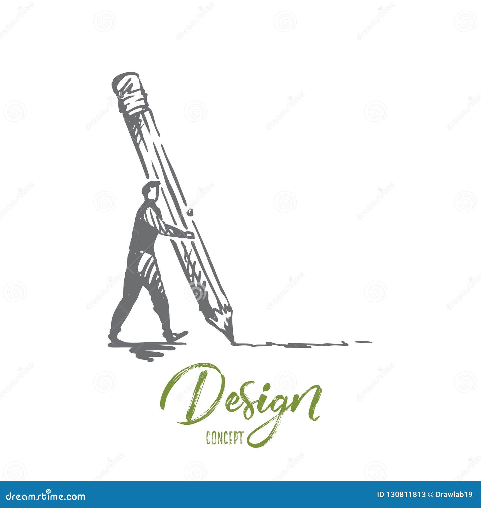 Design, Creative, Graphic, Development, Interface Concept. Hand Drawn ...