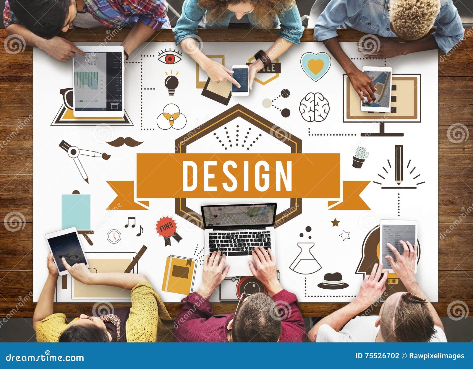 Design Creative Ideas Model Planning Sketch Concept Stock Photo - Image ...