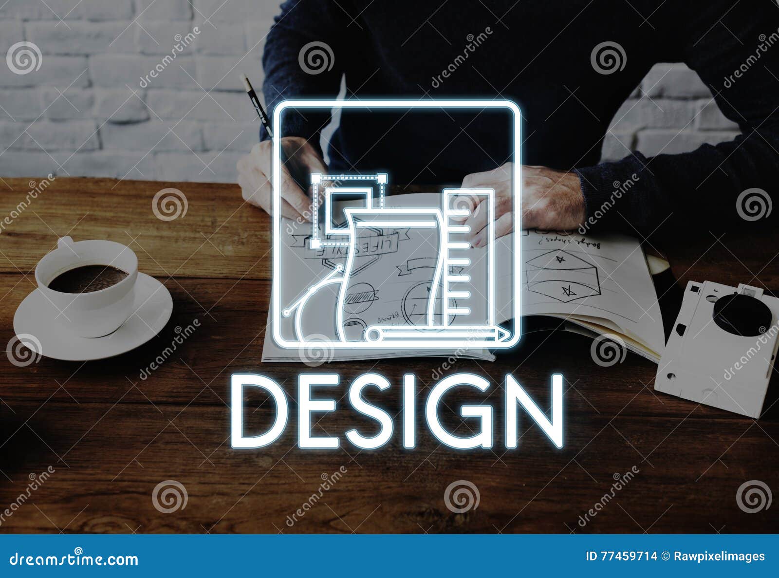 Design Creative Ideas Model Sketch Draft Concept Stock Photo - Image of ...