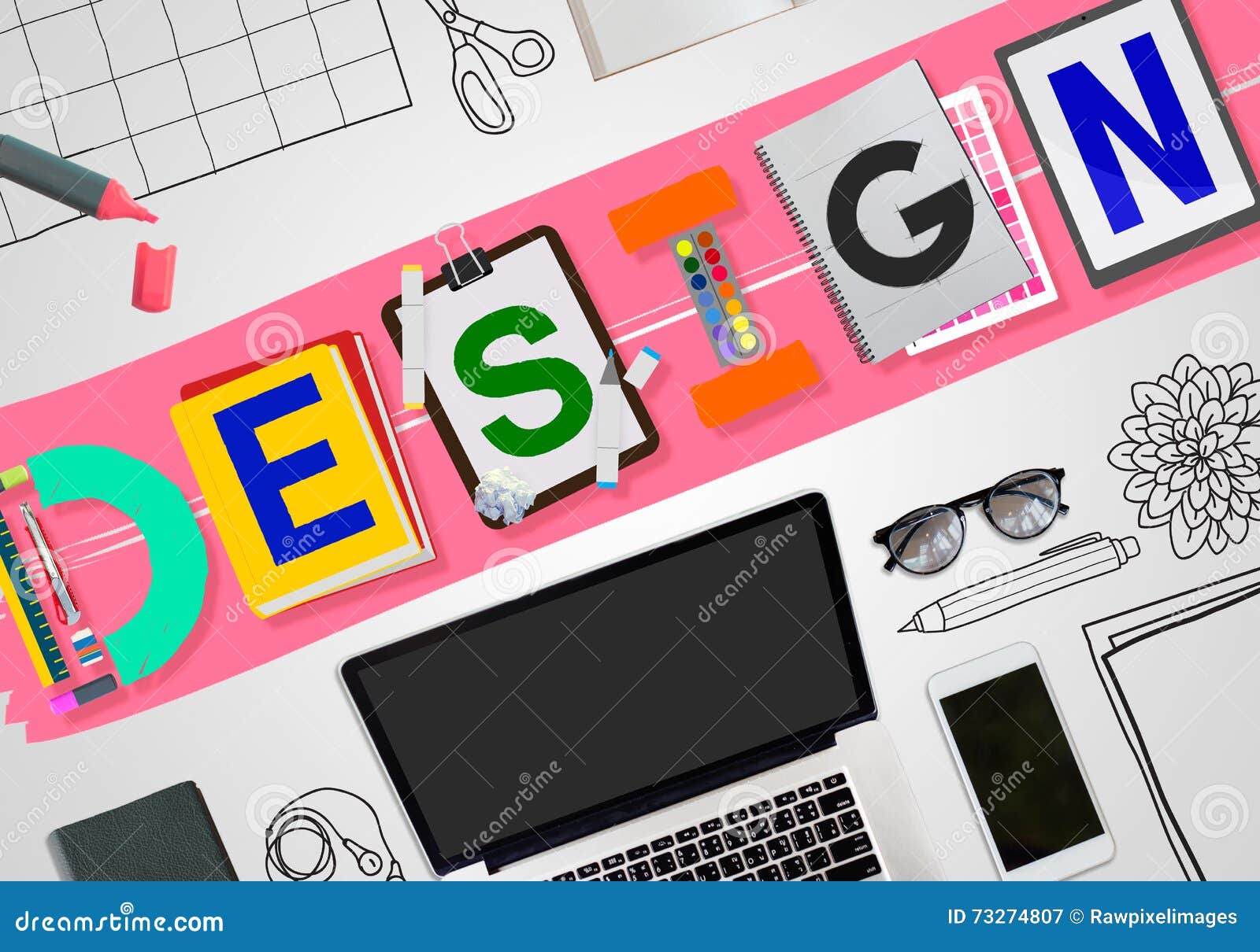 Design Creative Ideas Planning Creativity Concept Stock Illustration ...