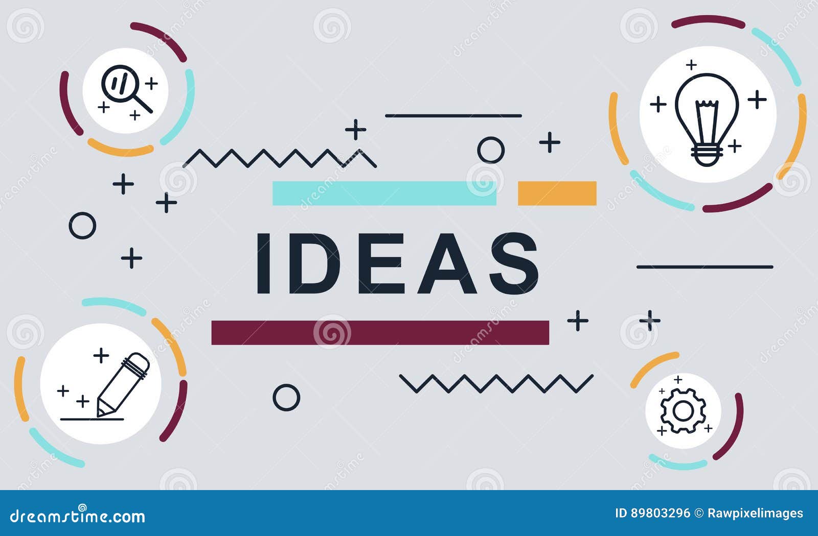 Design Creative Imagination Ideas Graphic Concept Stock Illustration ...