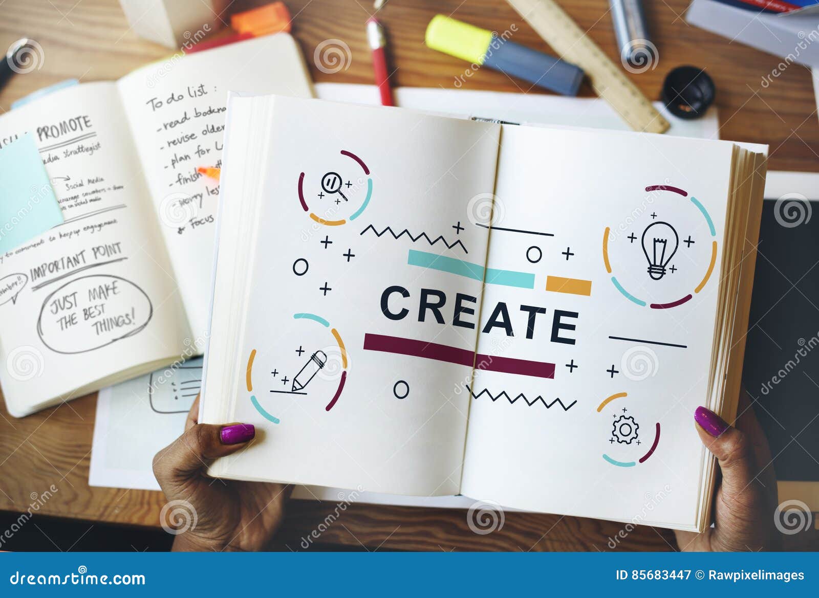 Design Creative Imagination Ideas Graphic Concept Stock Image - Image ...