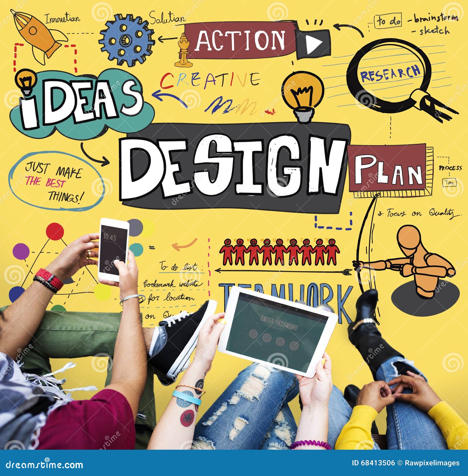 Design Creative Inspiration Ideas Concept Stock Photo - Image of draft ...